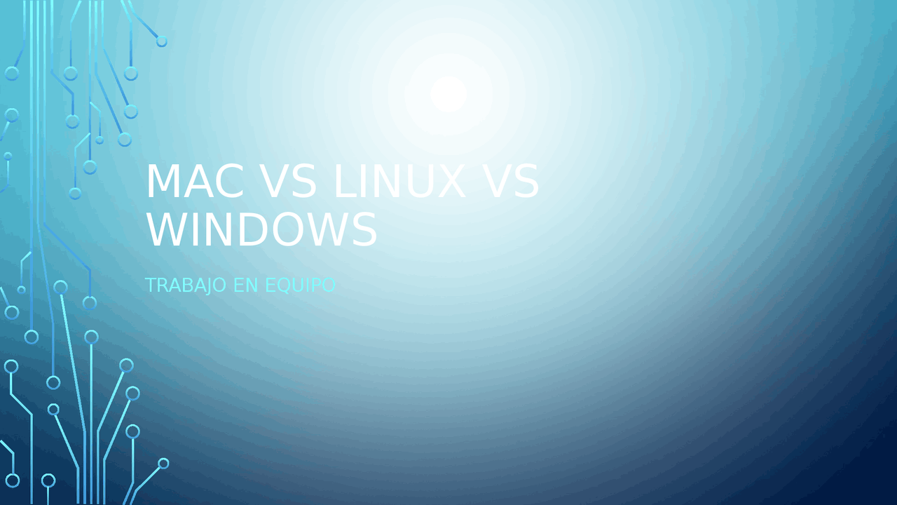 MAC vs LINUX vs WINDOWS - Docsity