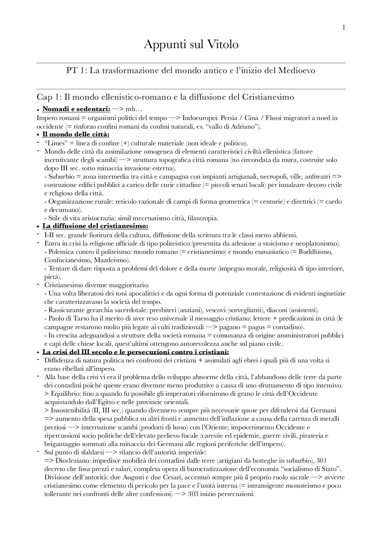 Riassunti Di Storia Medievale Docsity