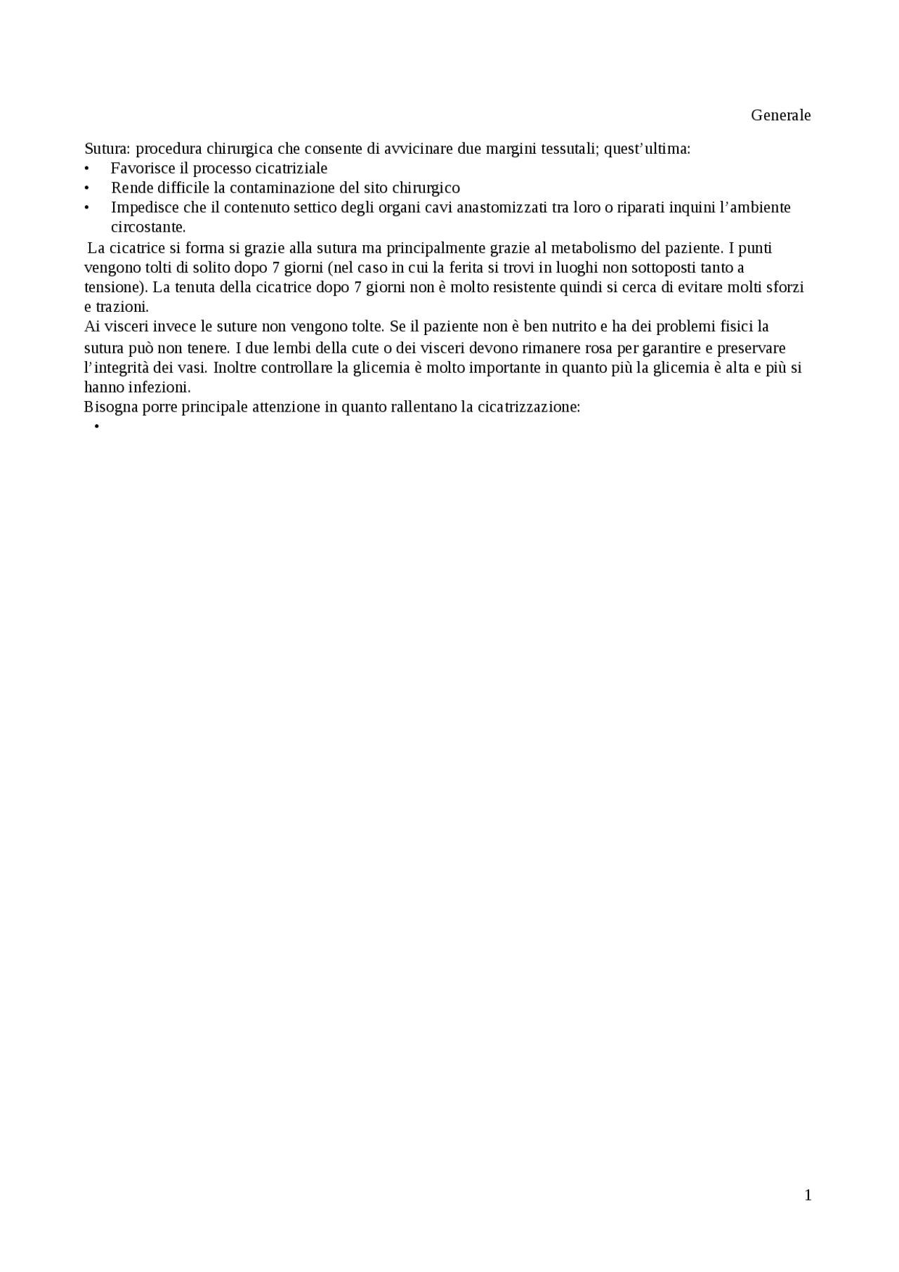 Appunti Di Chirurgia Generale Infermieristica Torino Docsity