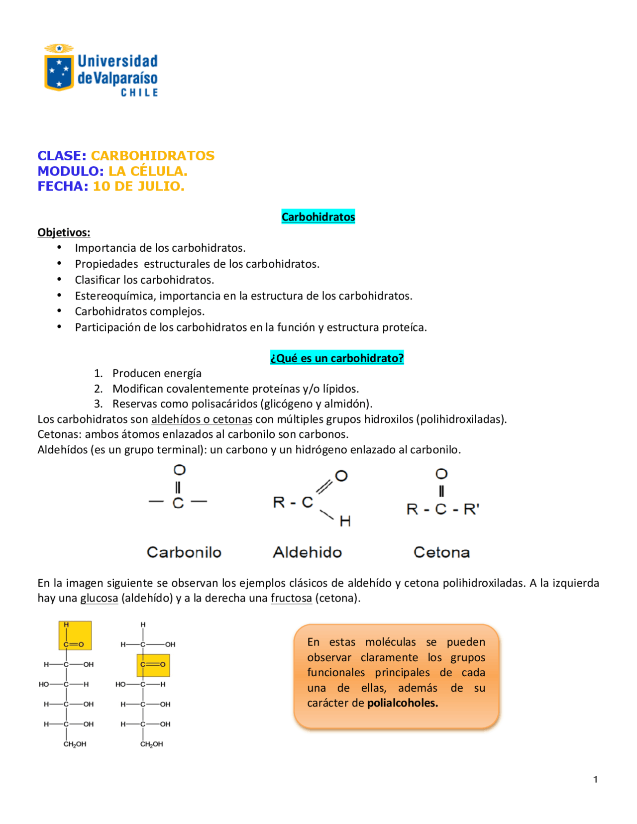 Bioquímica Carbohidratos Docsity