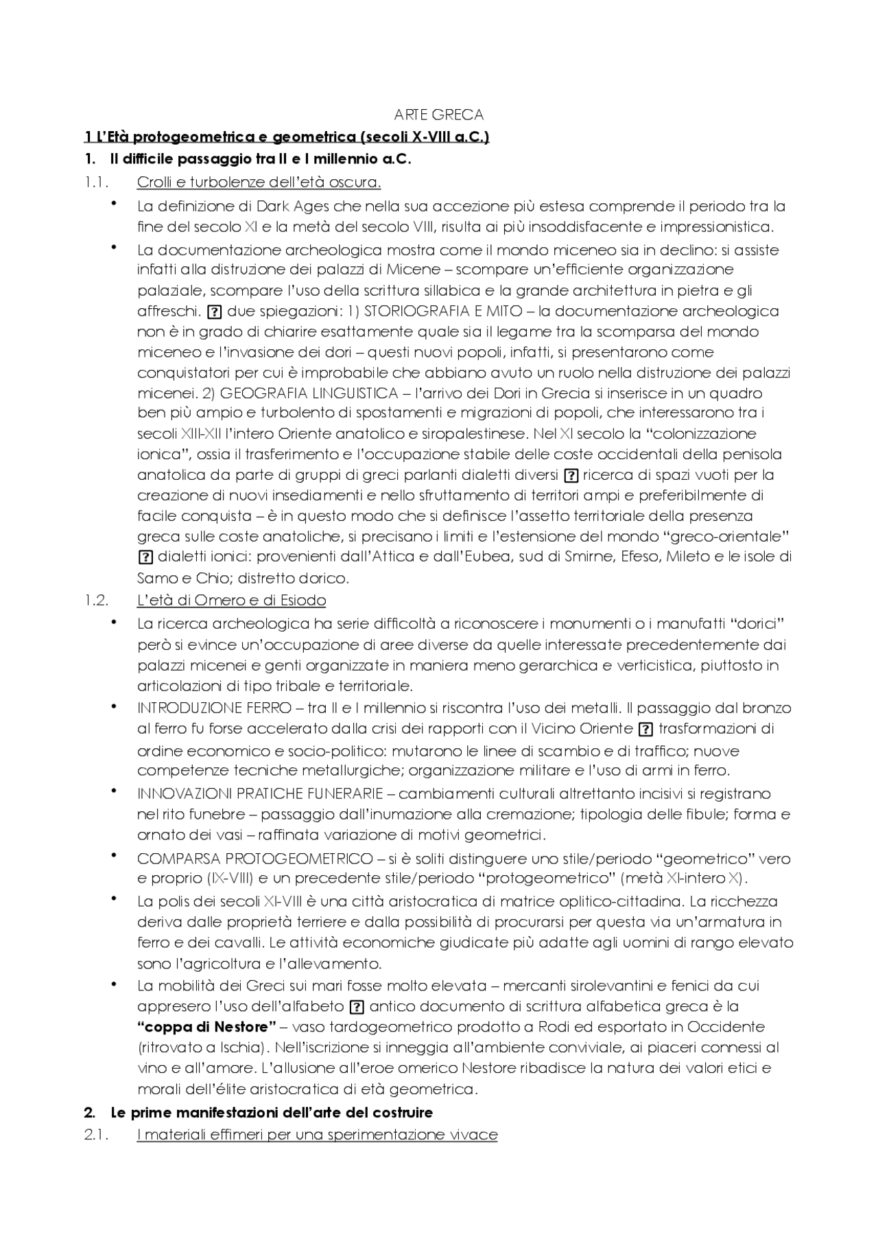 Arte Greca Di Giorgio Bejor Docsity