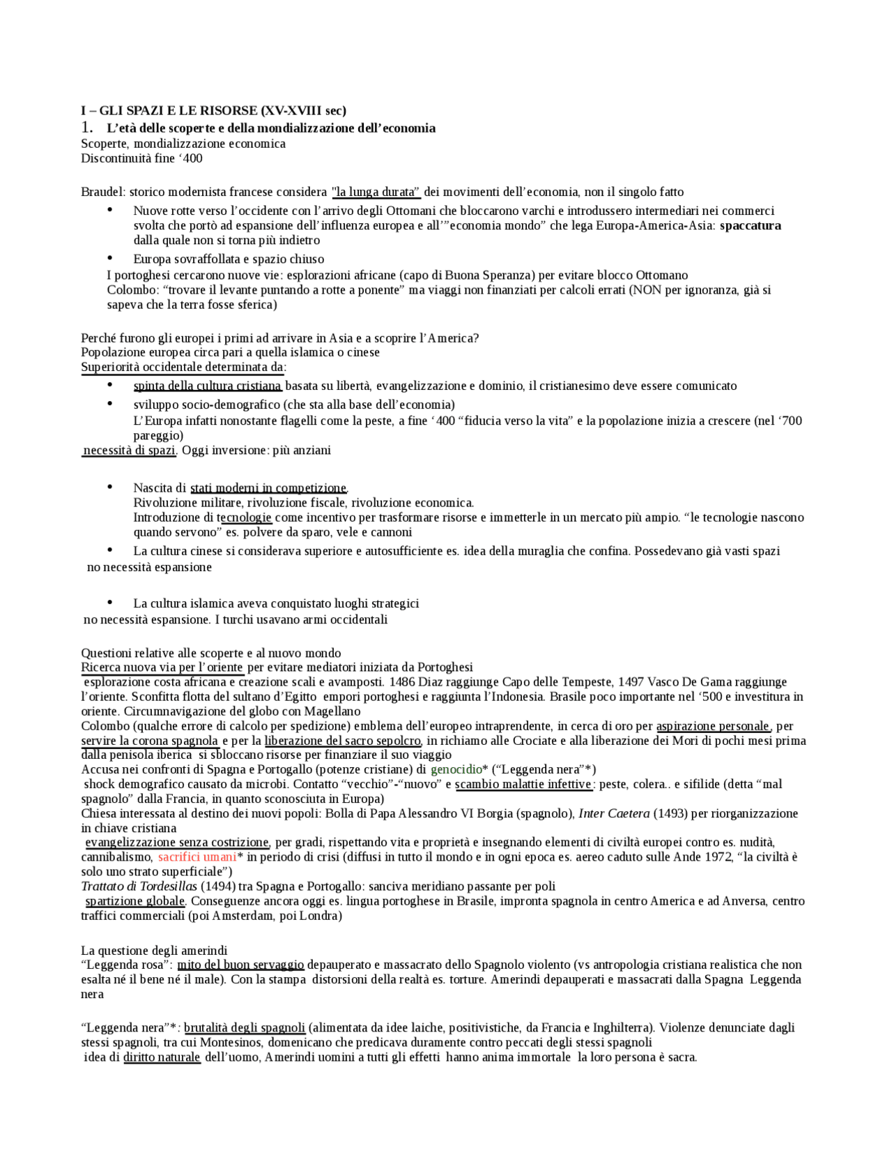 Appunti Di Storia Moderna Docsity