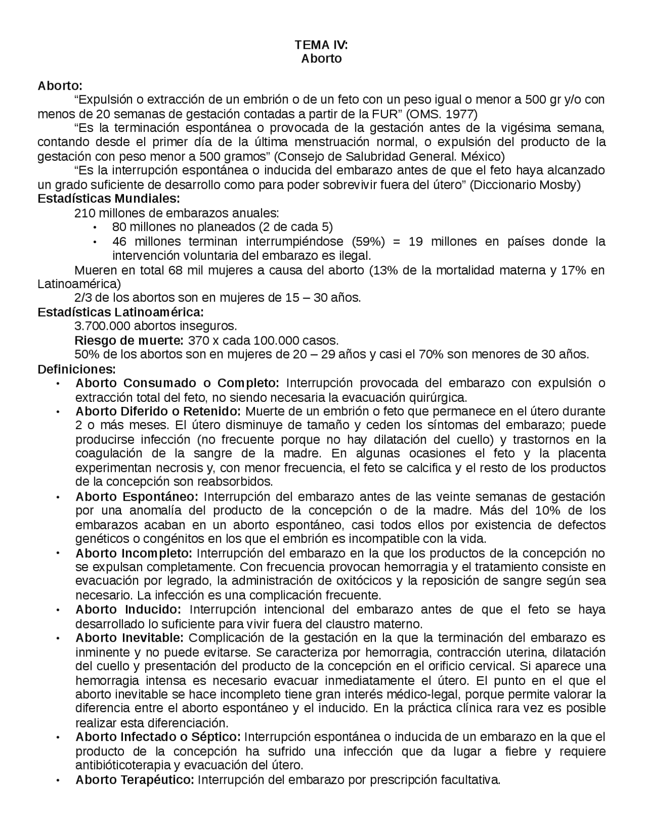 Ginecologia Y Obstetricia Apuntes Apuntes De Obstetricia Docsity