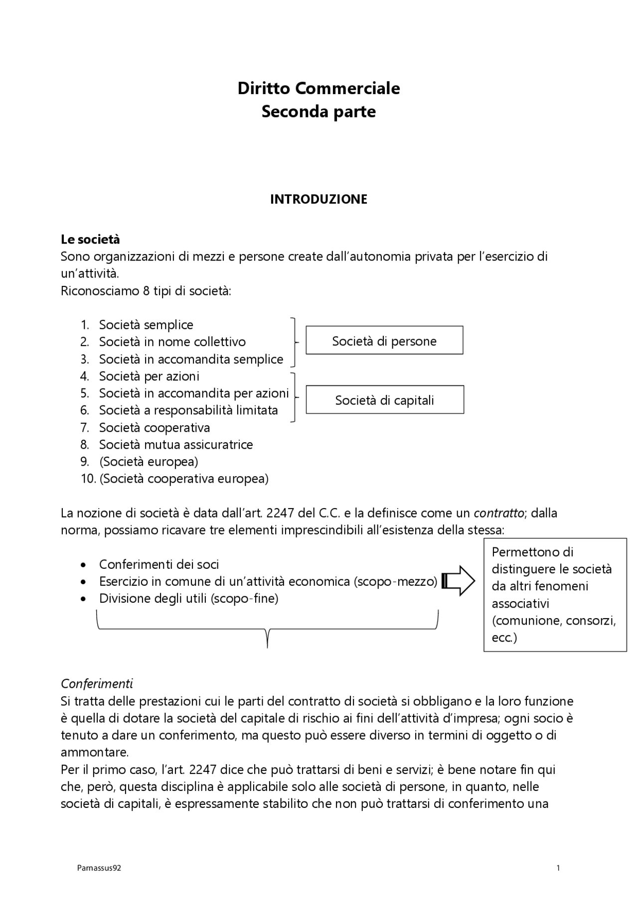 Riassunto Diritto Commerciale 2 secondo Modulo Università di Brescia UniBS Prof. Onza - Docsity