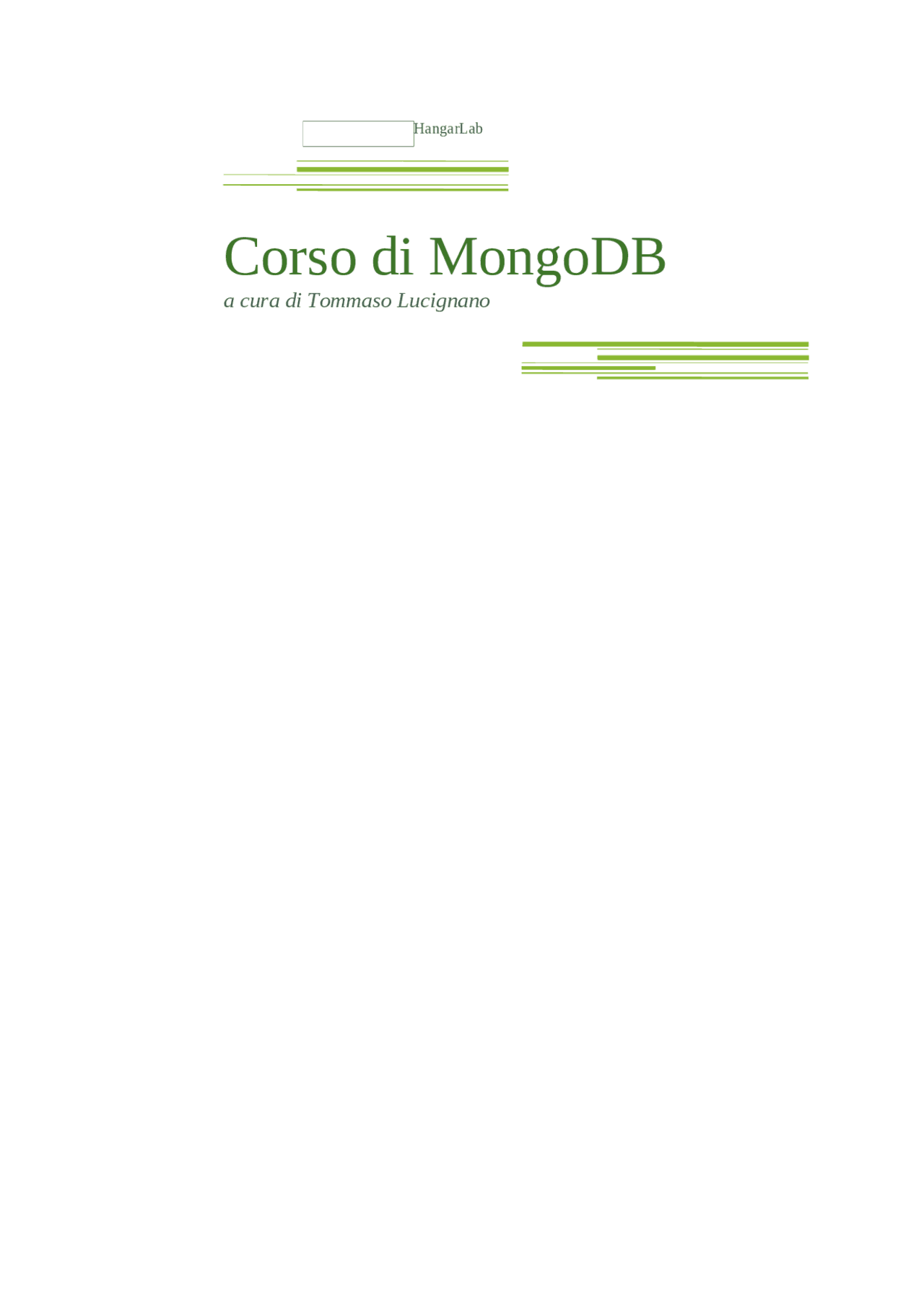 Database Non Relazionali Mongodb Docsity