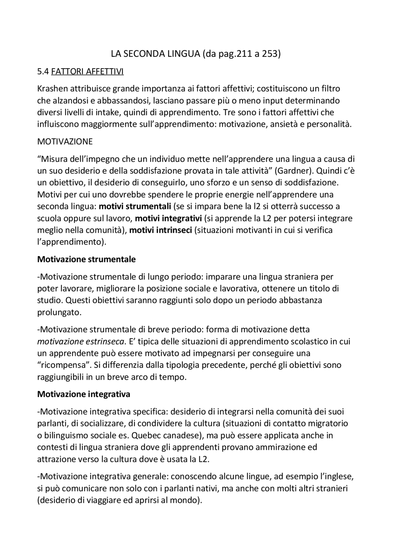 La Seconda Lingua Pallotta Docsity