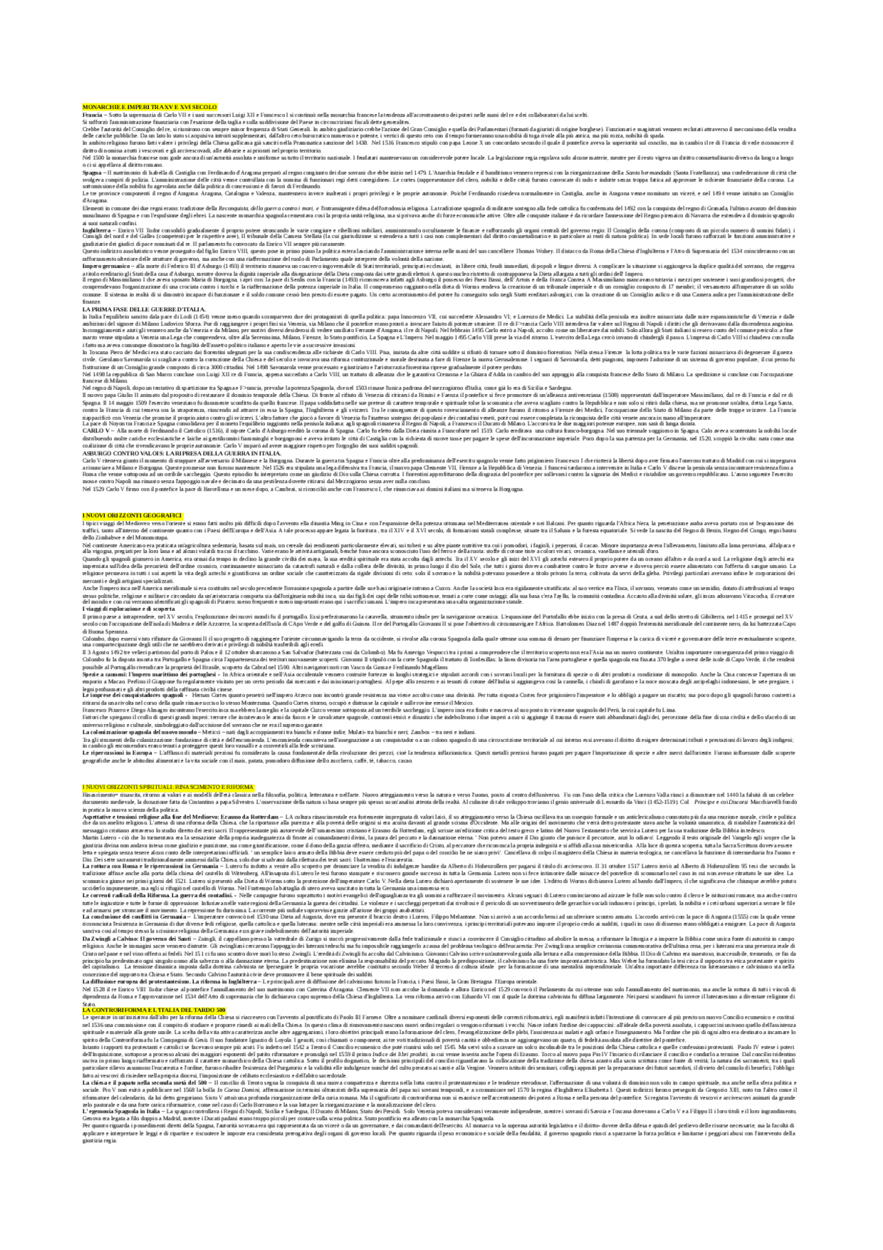 Storia Moderna E Contemporanea Di Carlo Capra Docsity