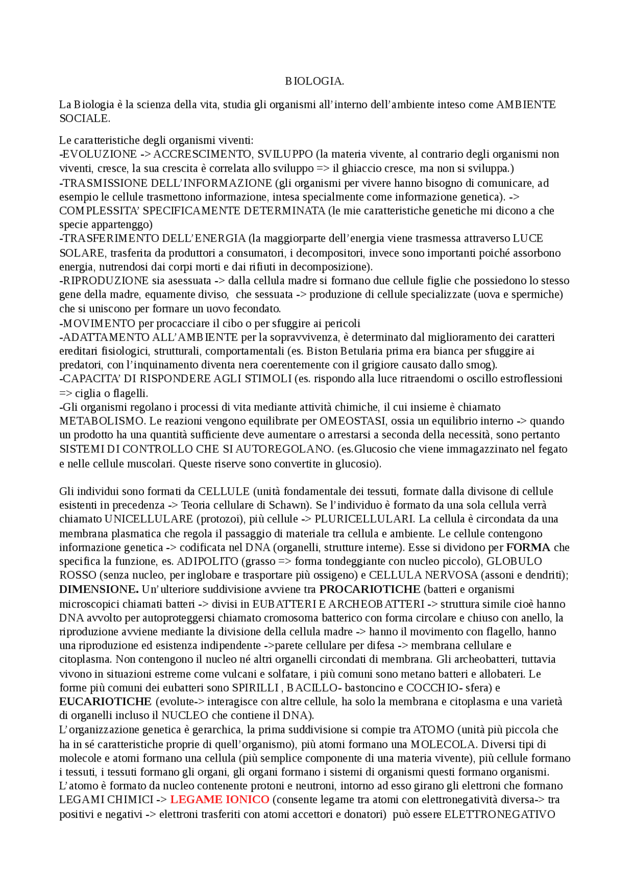 Biologia Di Solomon Berg Docsity