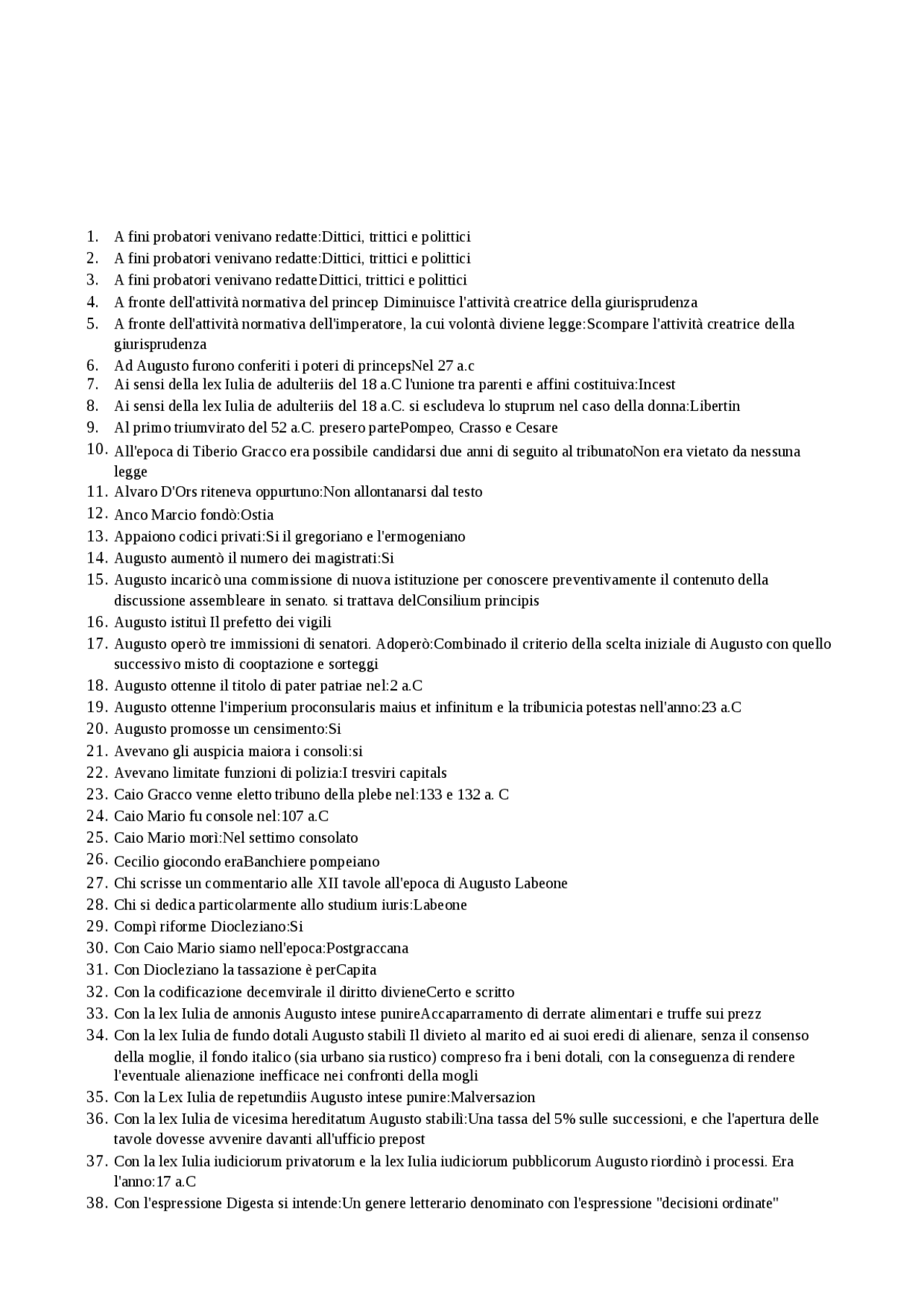 Storia Del Diritto Romano Docsity