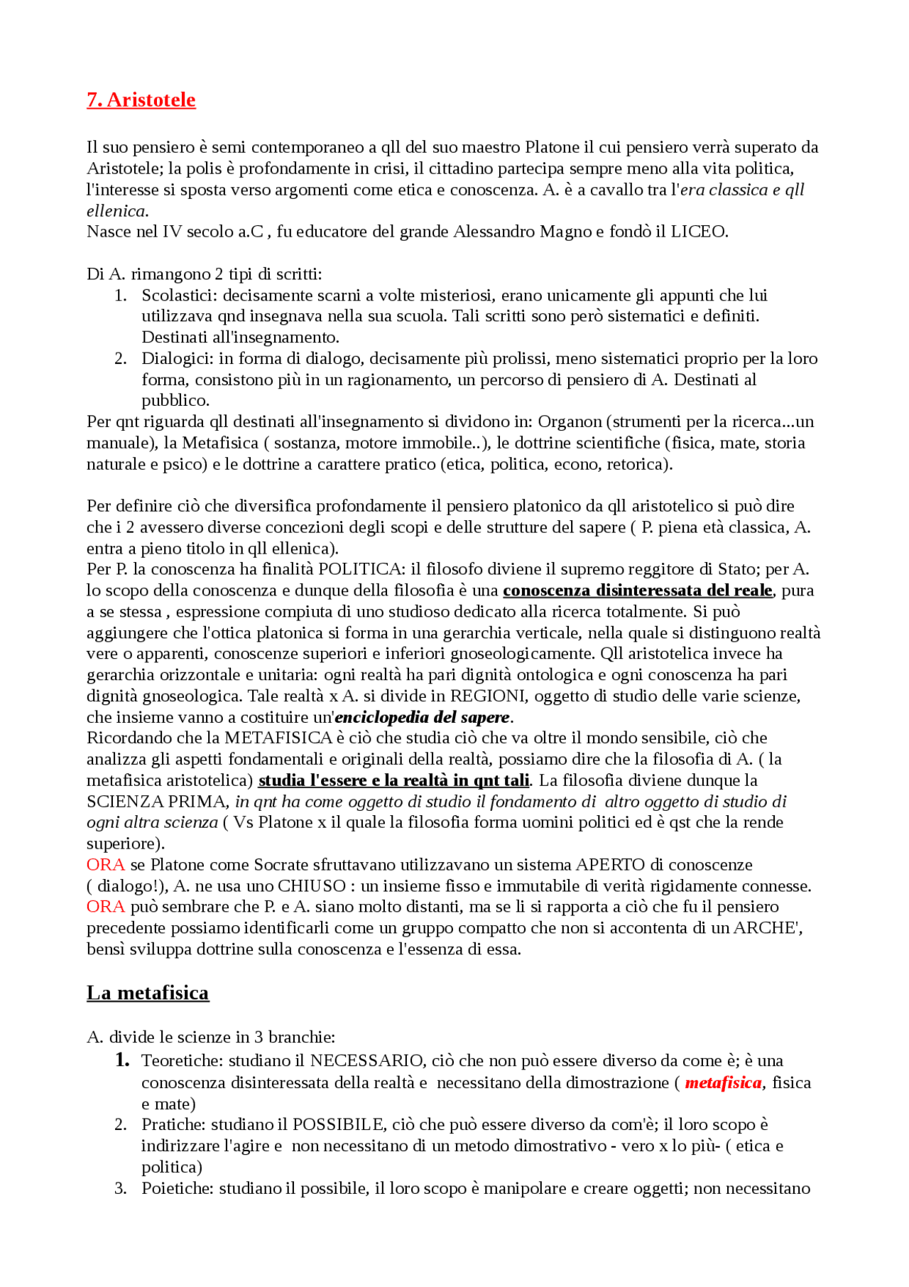 Manuale Di Filosofia Docsity