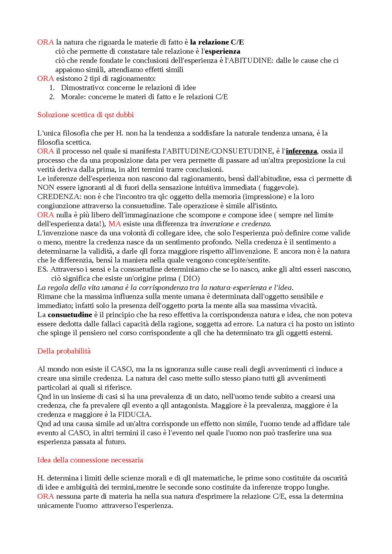 Manuale Di Filosofia Appunti Di Filosofia Docsity