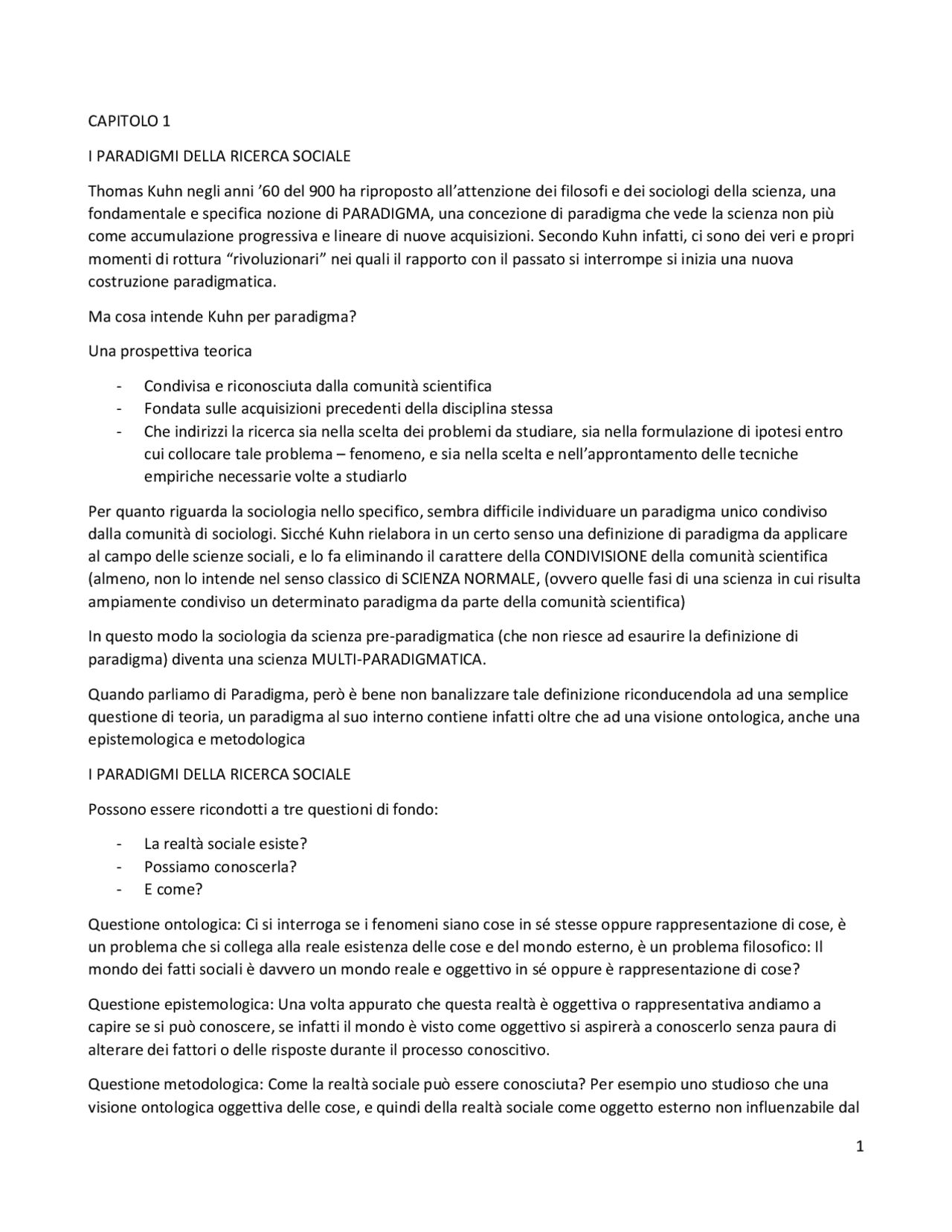 Riassunti Metodologie E Tecniche Della Ricerca Sociale Docsity