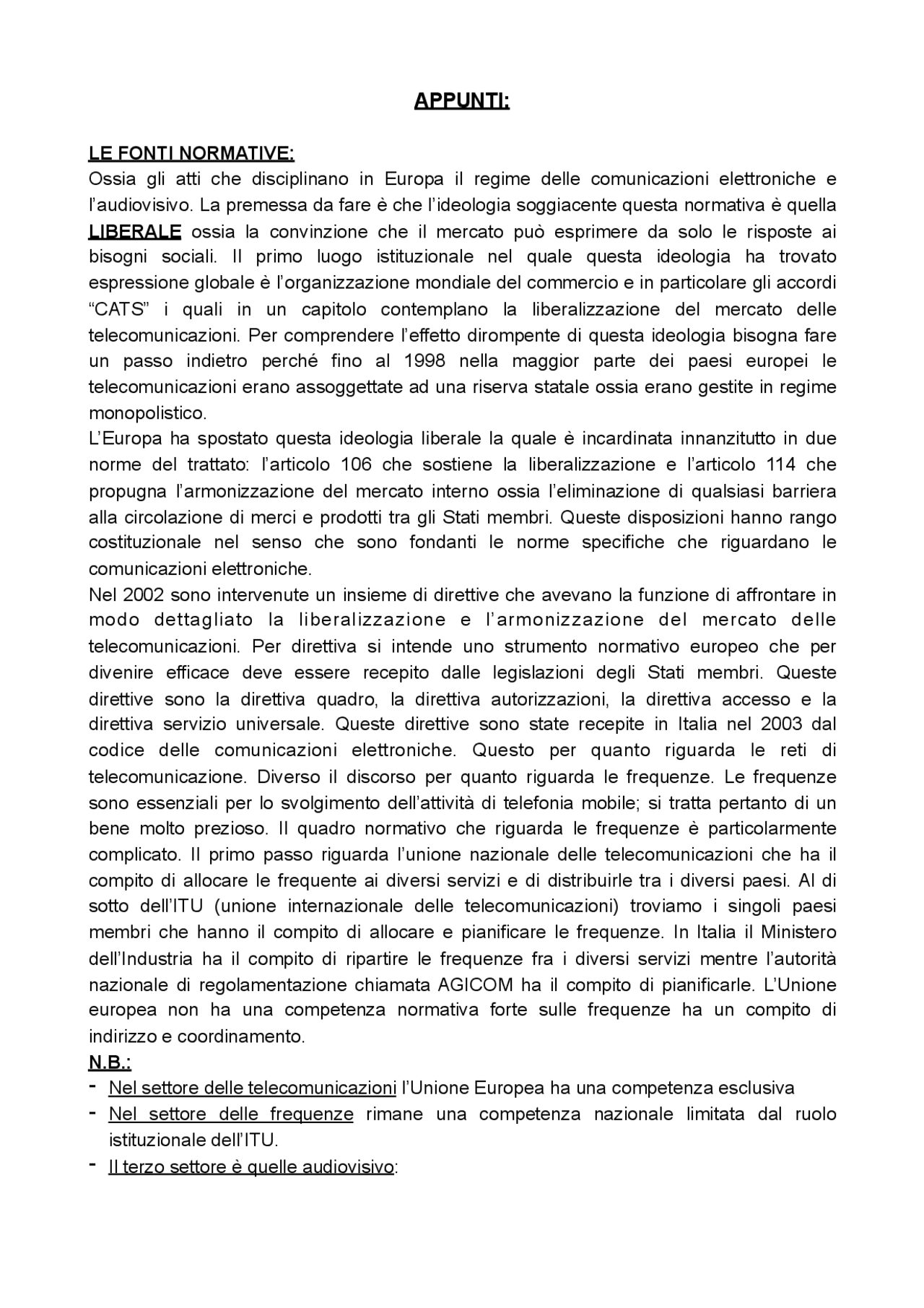 Diritto Della Comunicazione Prof Brogi E Prof Mannoni Docsity