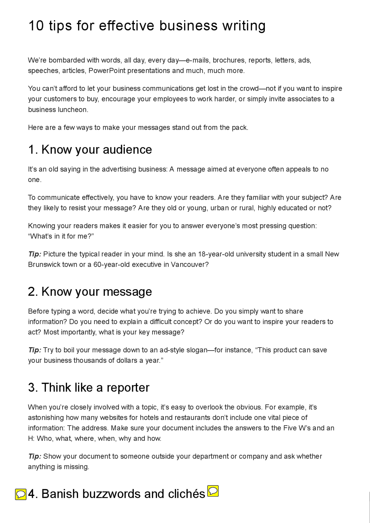Effective Business Communication Docsity