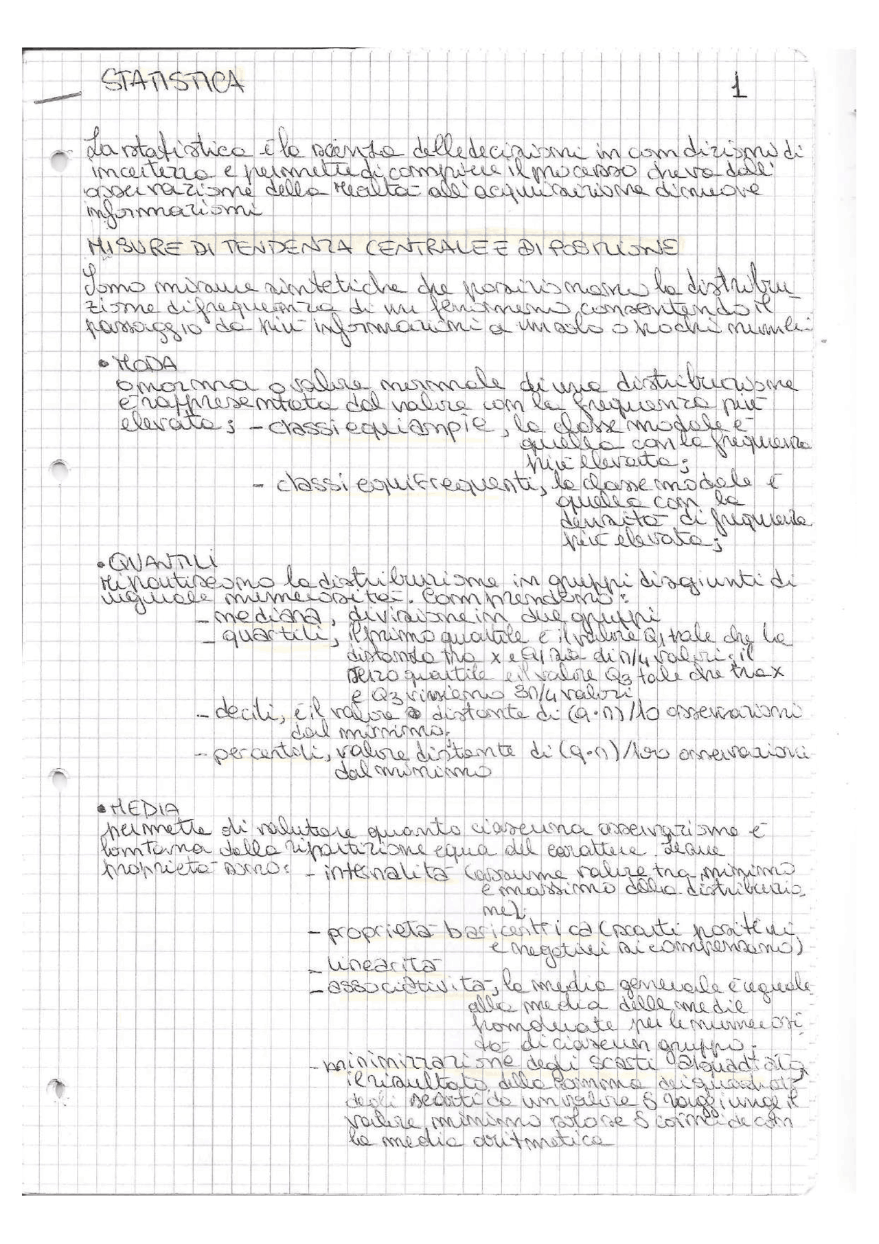 Statistica Teoria Esercizi Docsity