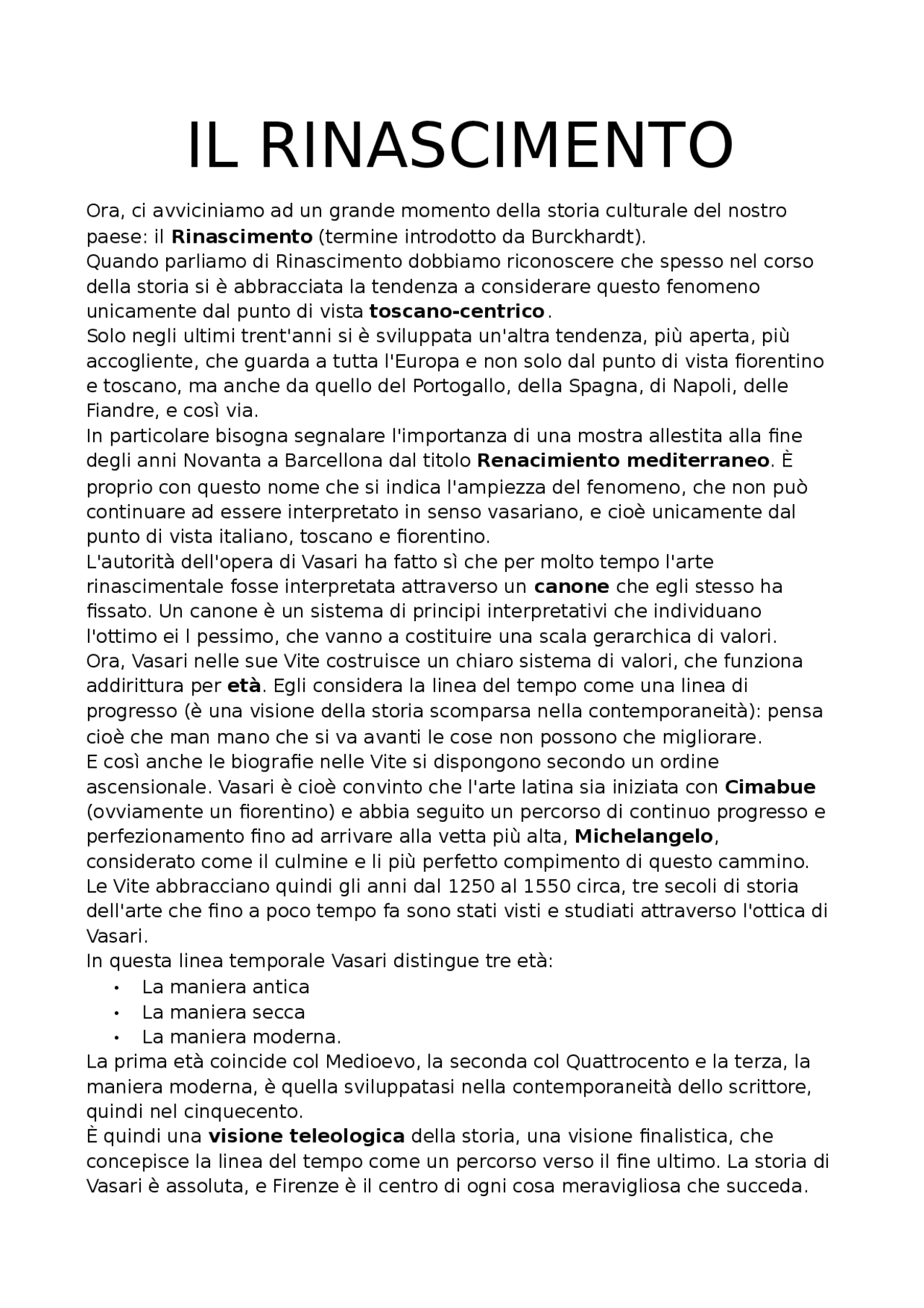 Rinascimento A Firenze Docsity