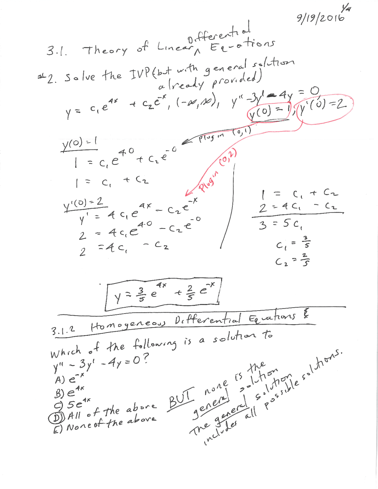 Engineering Analysis Notes Docsity