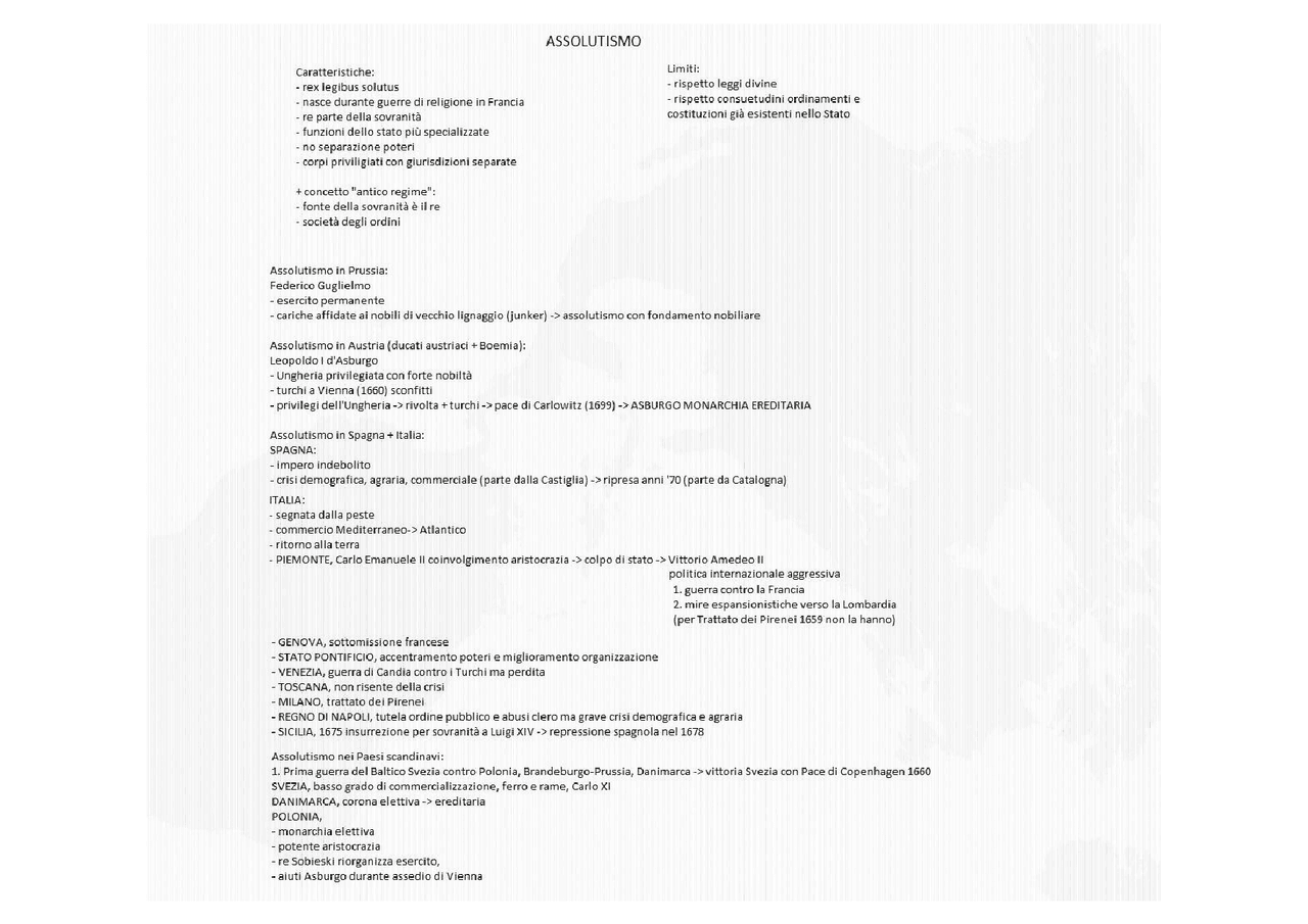 Schemi Le Vie Della Modernità Musi Docsity