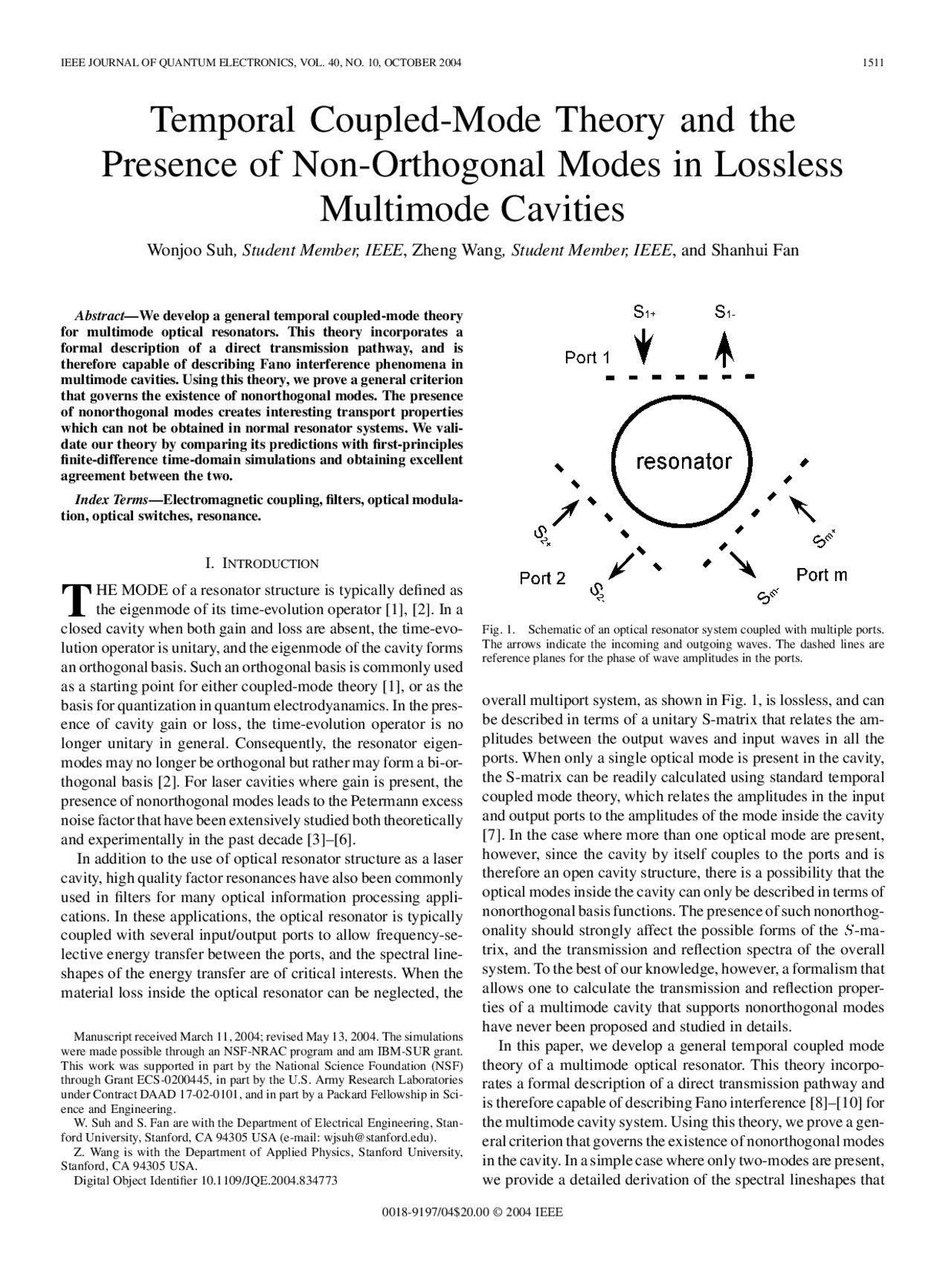 Temporal Coupled-Mode Theory and the Presence of Non-Orthogonal Modes ...