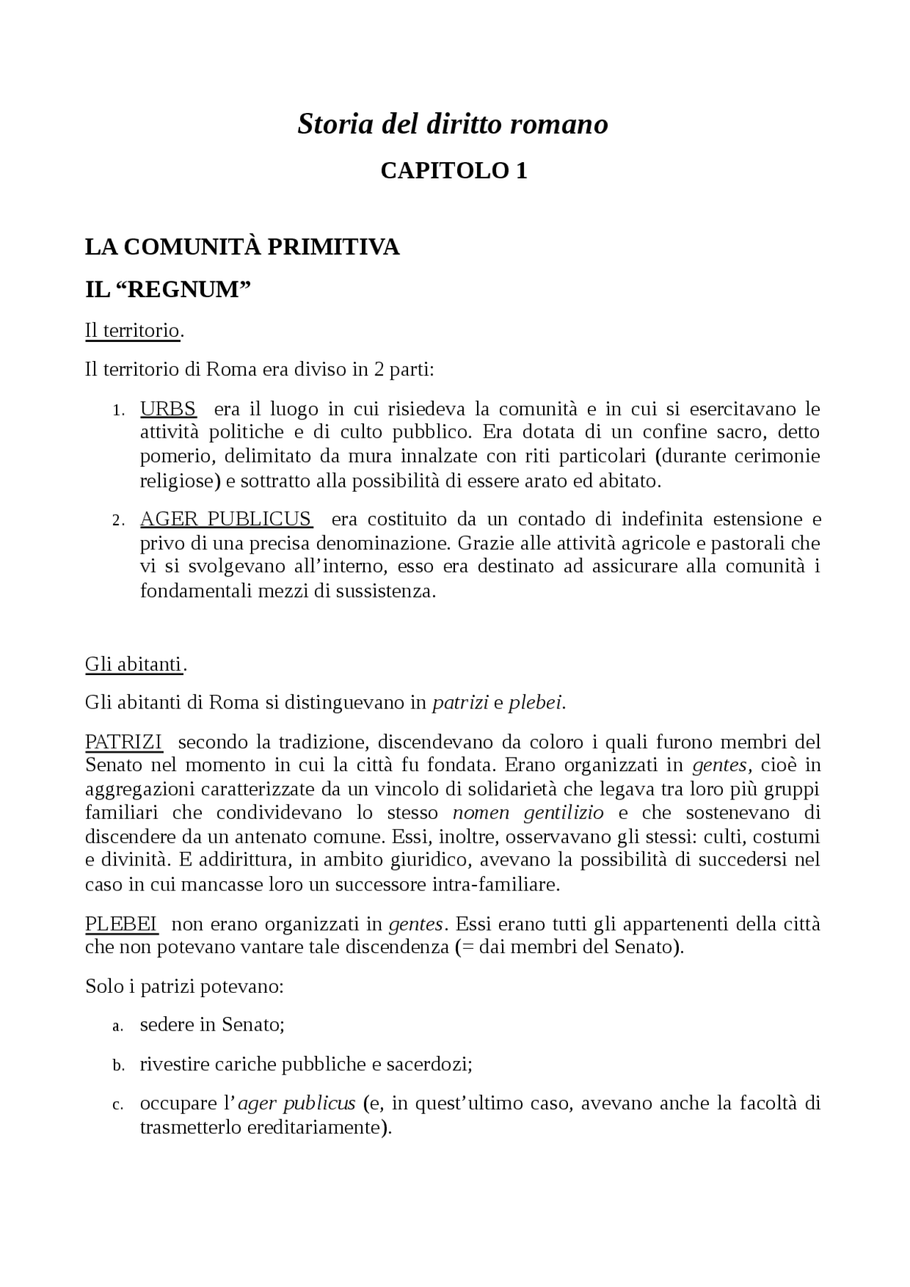 Roma e il diritto (storia del diritto romano) | Schemi e mappe ...