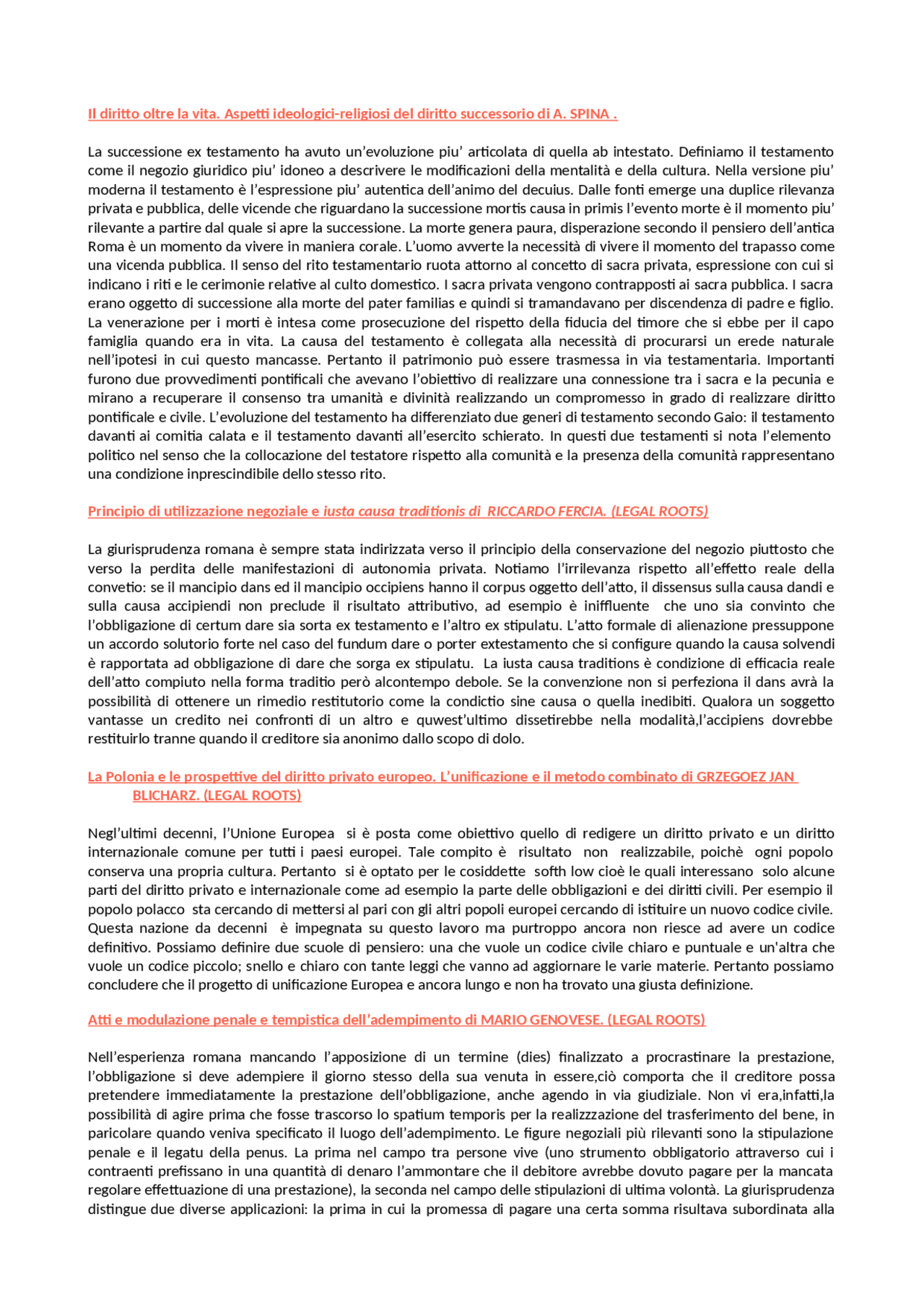 Saggi Parte Speciale Docsity