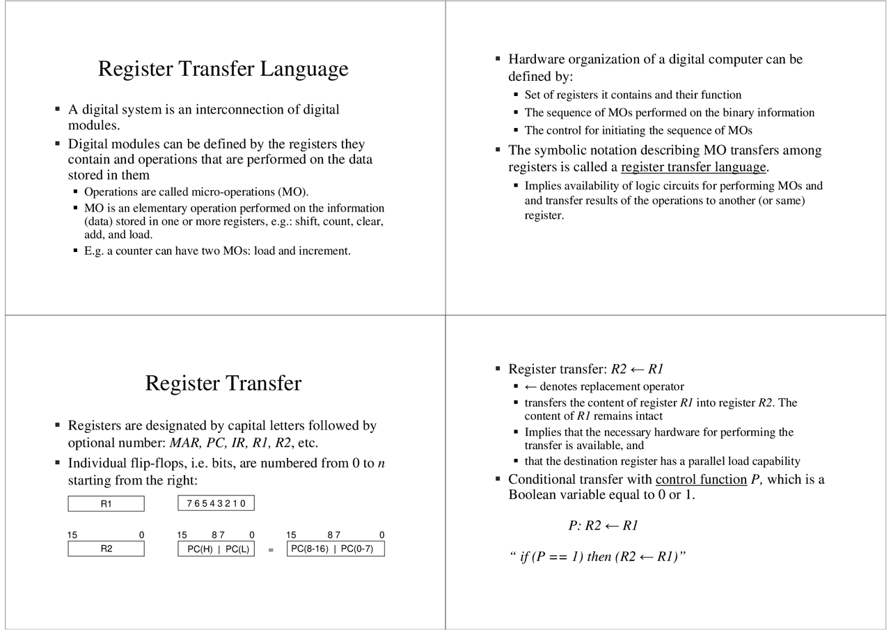 Digital design for electronics procedure - Docsity