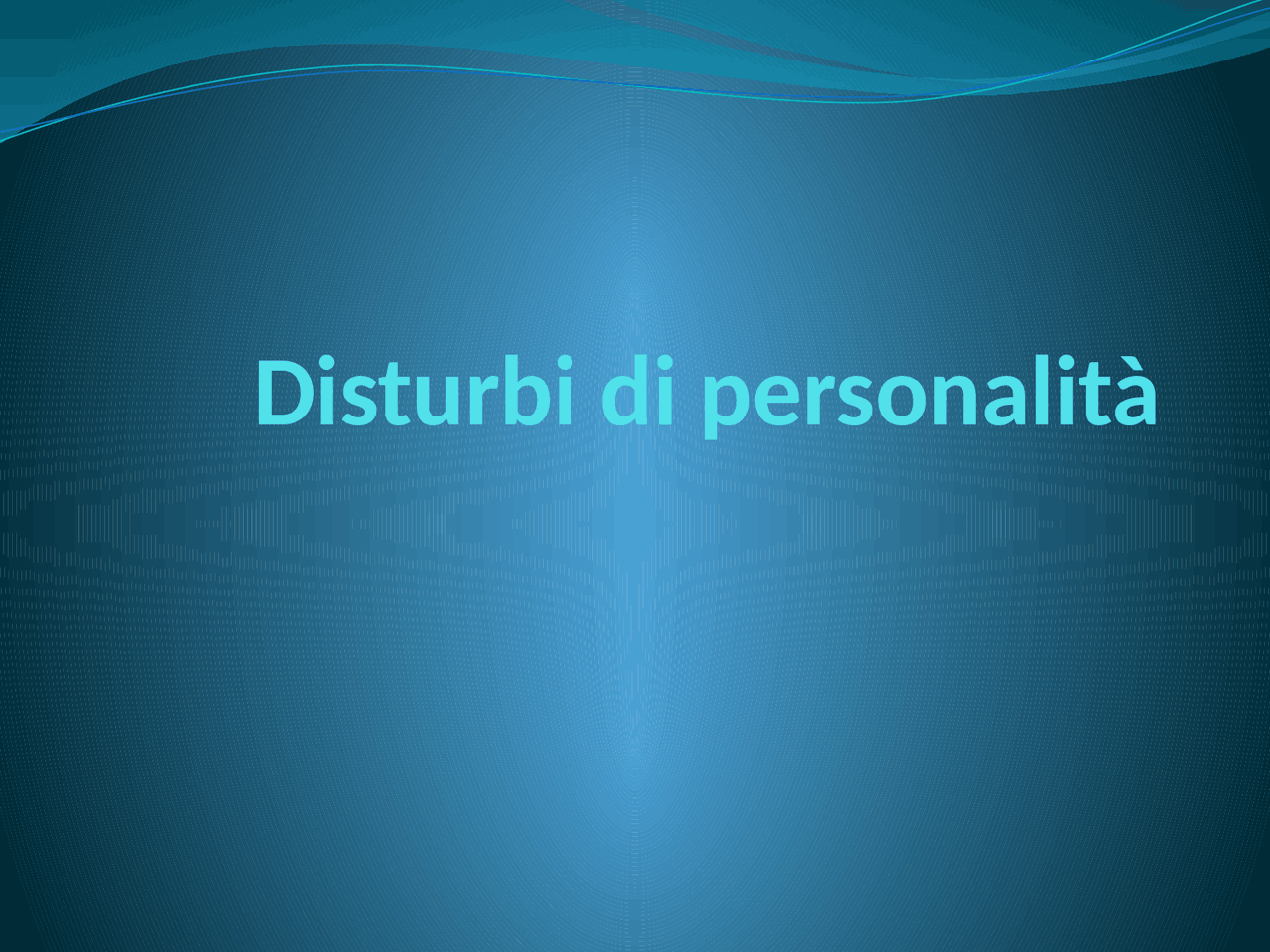 Dispense Su Disturbi Di Personalità Docsity