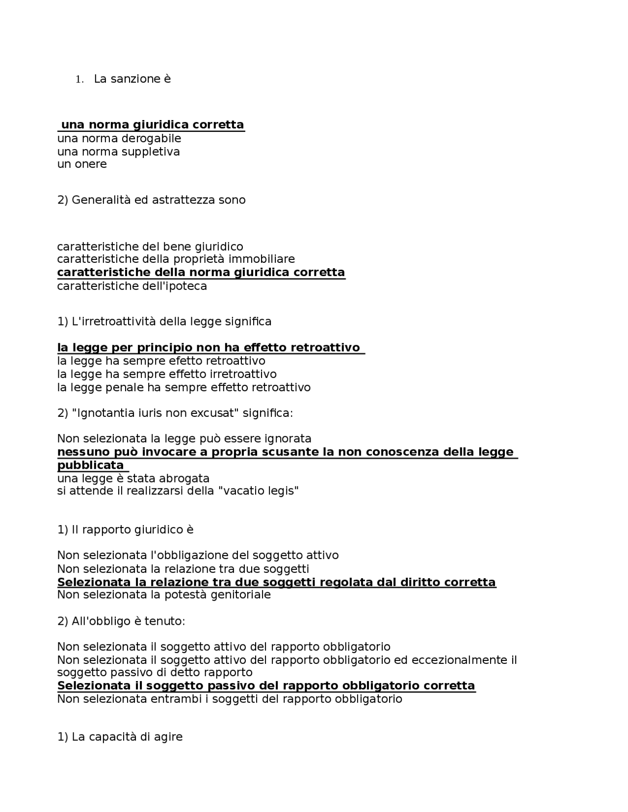 Diritto Privato Profssa Oliva Unicusano Scienze Politiche Docsity