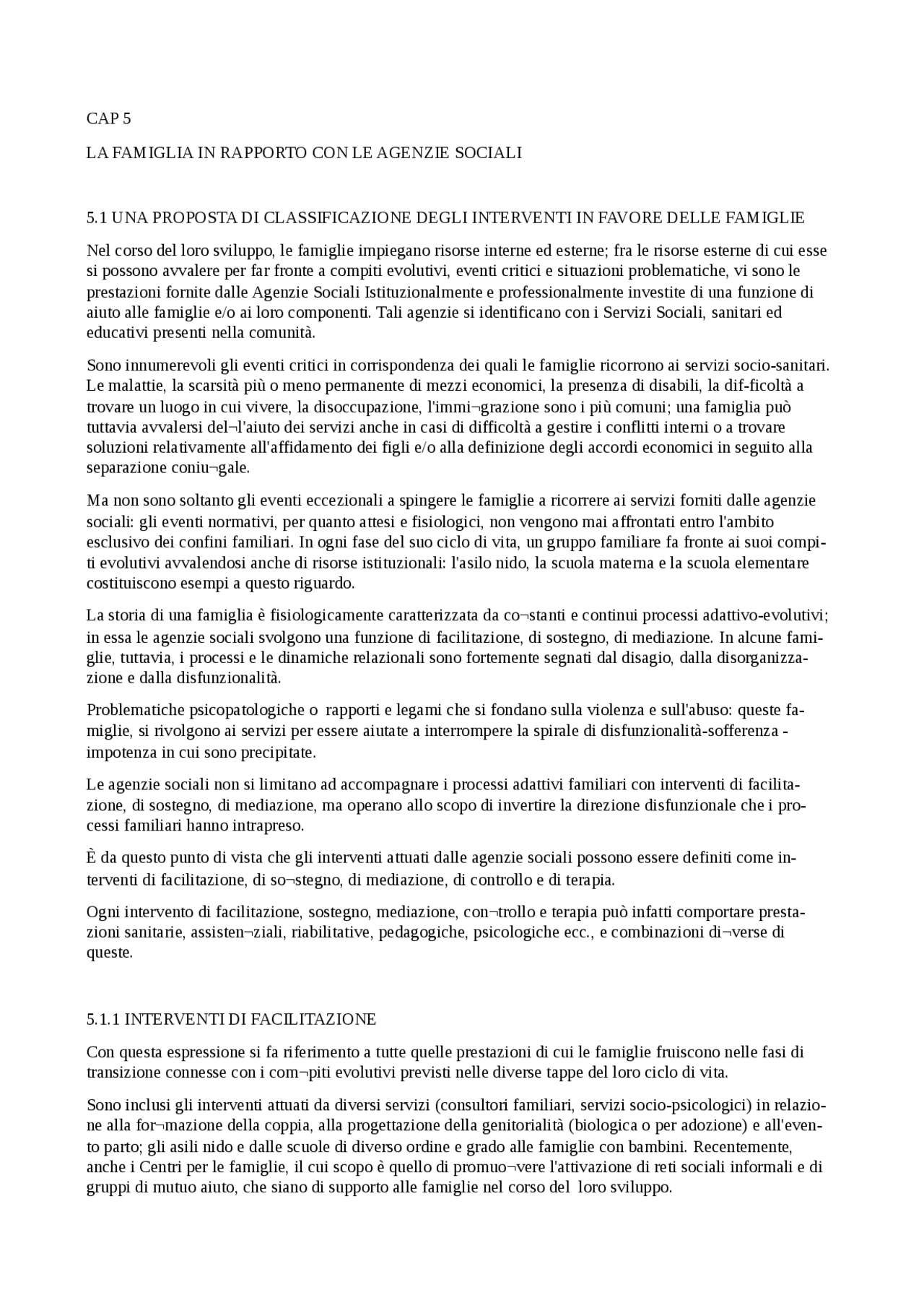Famiglie Laura Fruggeri Docsity