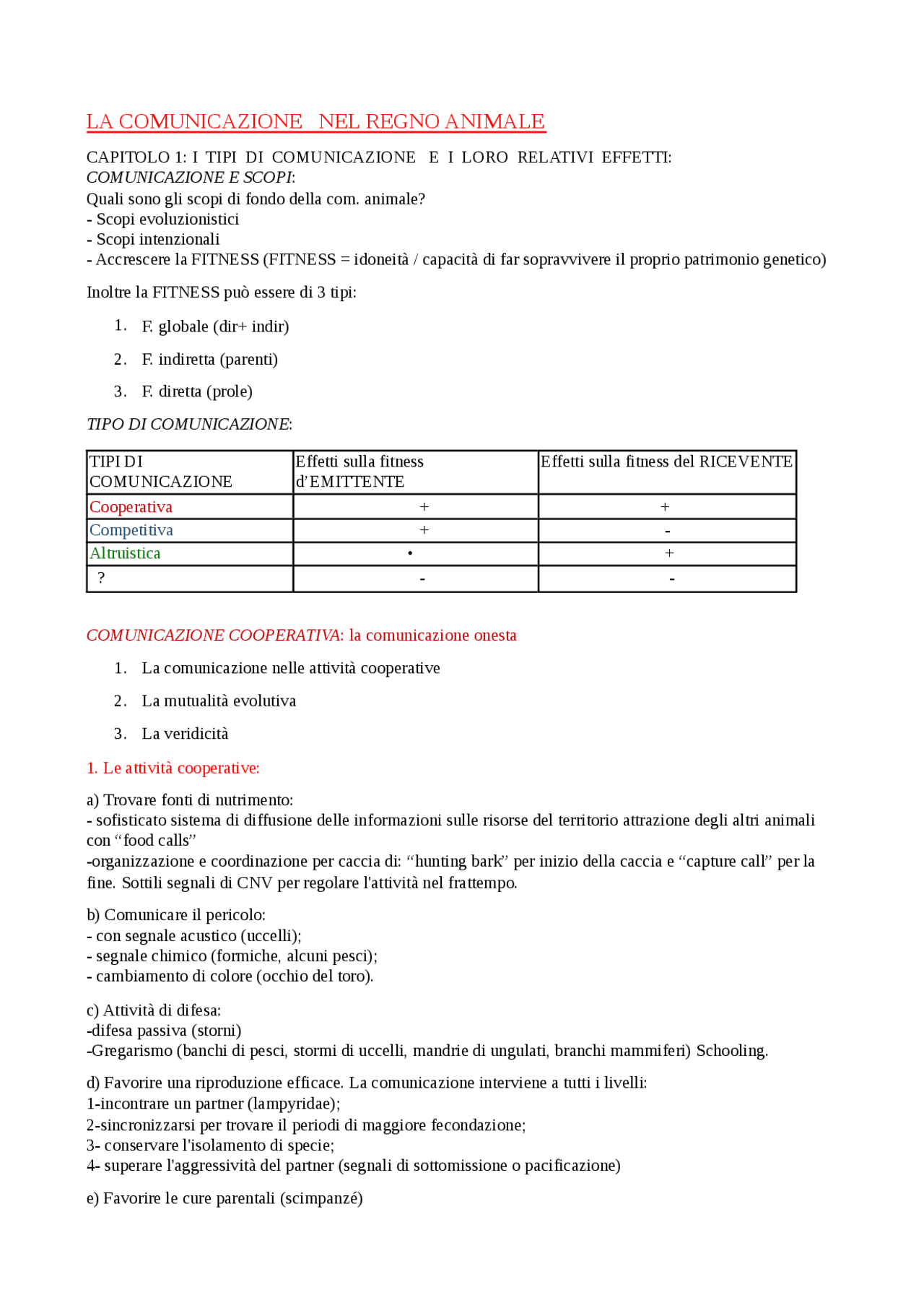 Linguaggio E Comunicazione Docsity