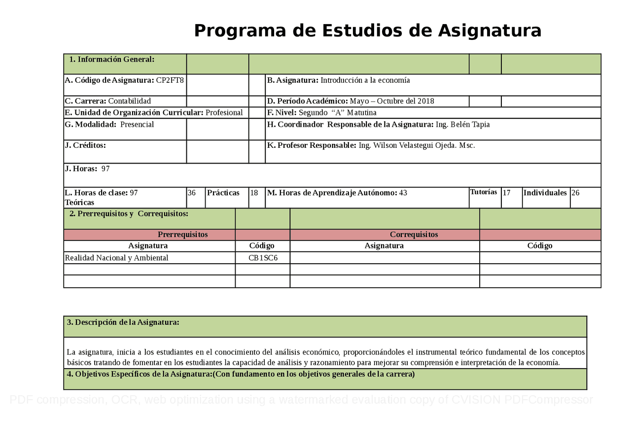 Silabo De EconomÍa Par Segundo Semestre Docsity