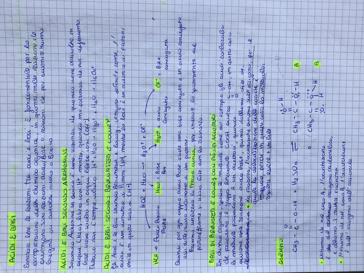 Acidi E Basi Appunti Di Chimica Organica Docsity
