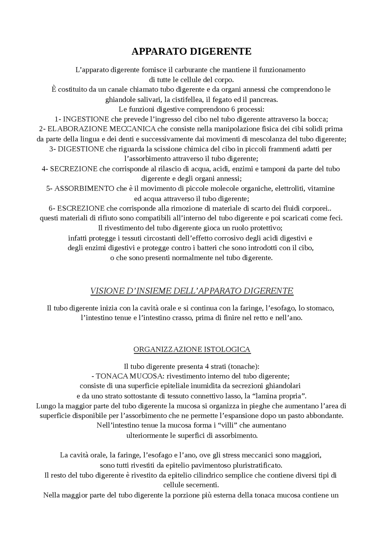 Schema Apparato Digerente Schemi E Mappe Concettuali Di Anatomia
