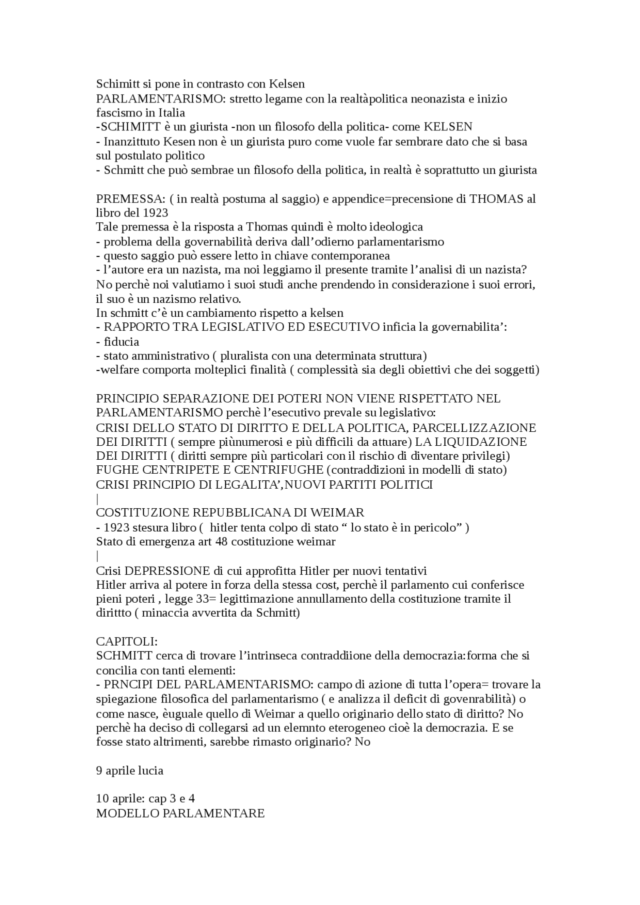 Schmitt kelsen Dottrina dello stato | Notes de Dottrina Dello Stato ...