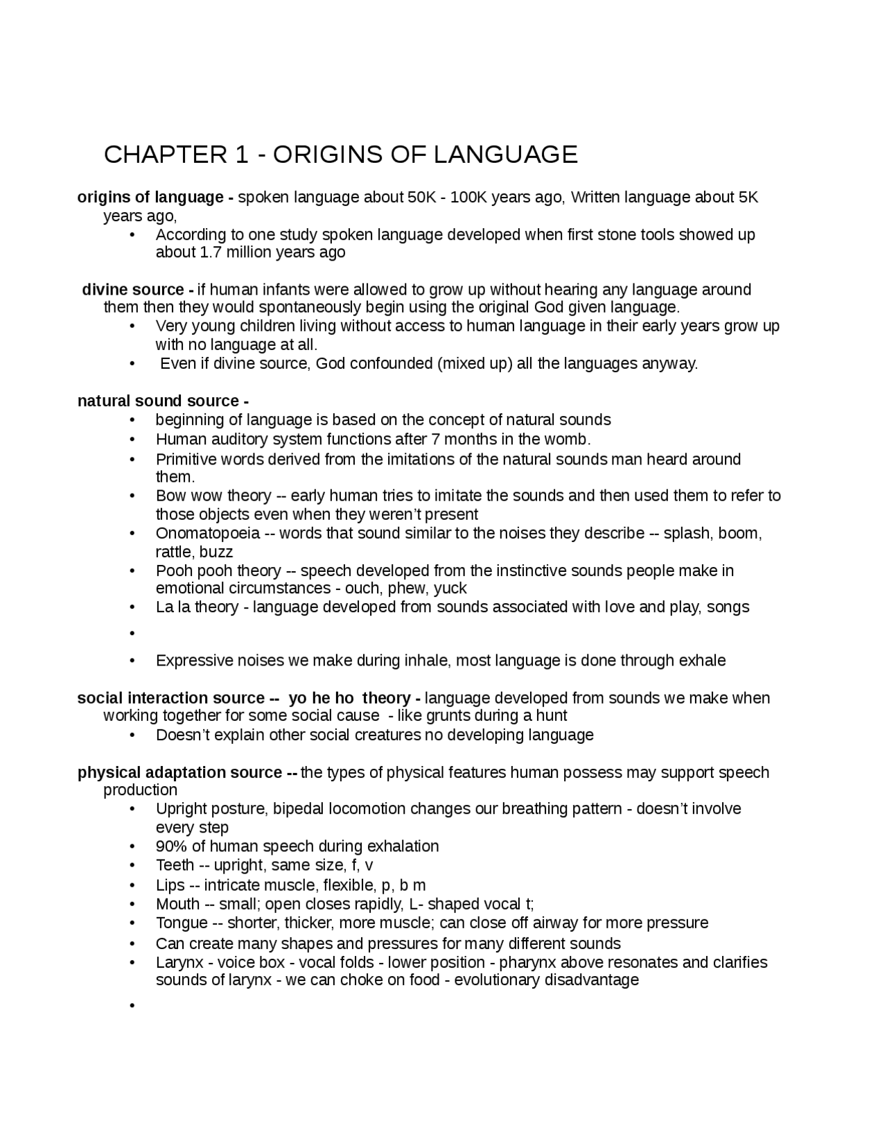 Introduction Linguistics Docsity