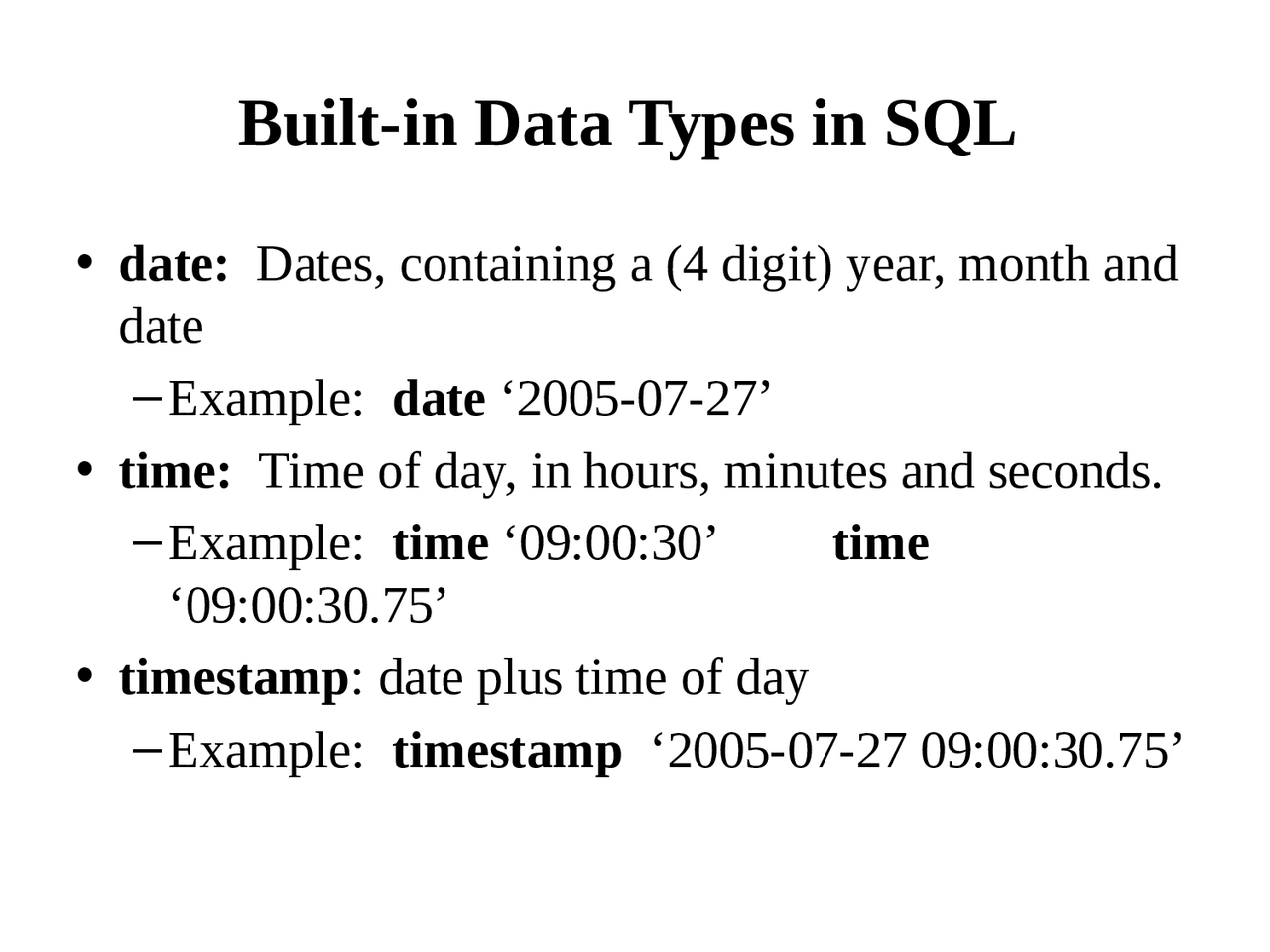 Authorization in dbms with sql as reference - Docsity