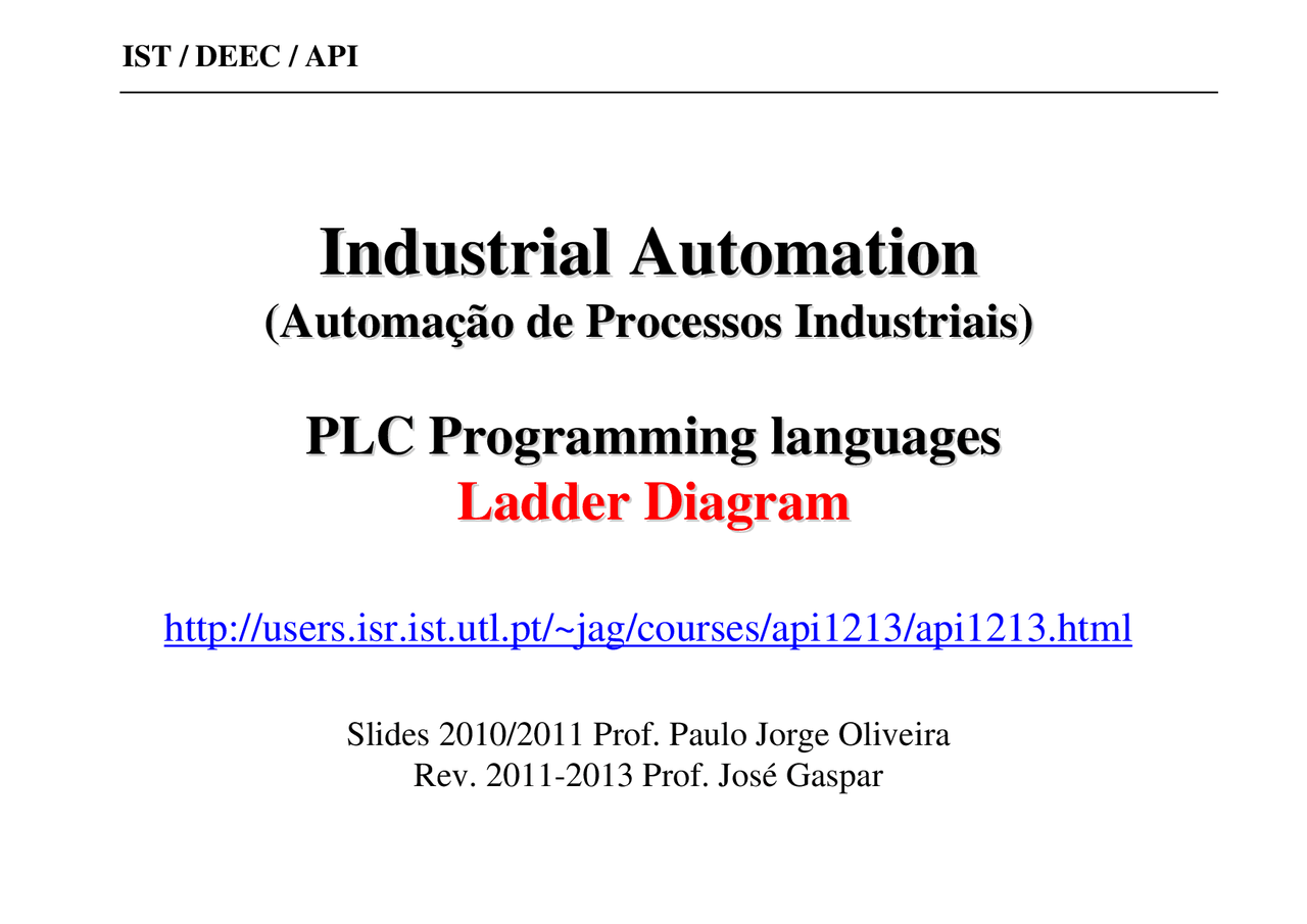 Plc Design For Process Control Automation Docsity