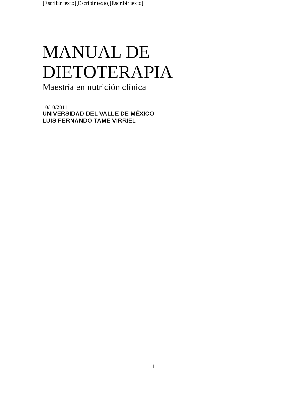 Manual De Dietoterapia Docsity