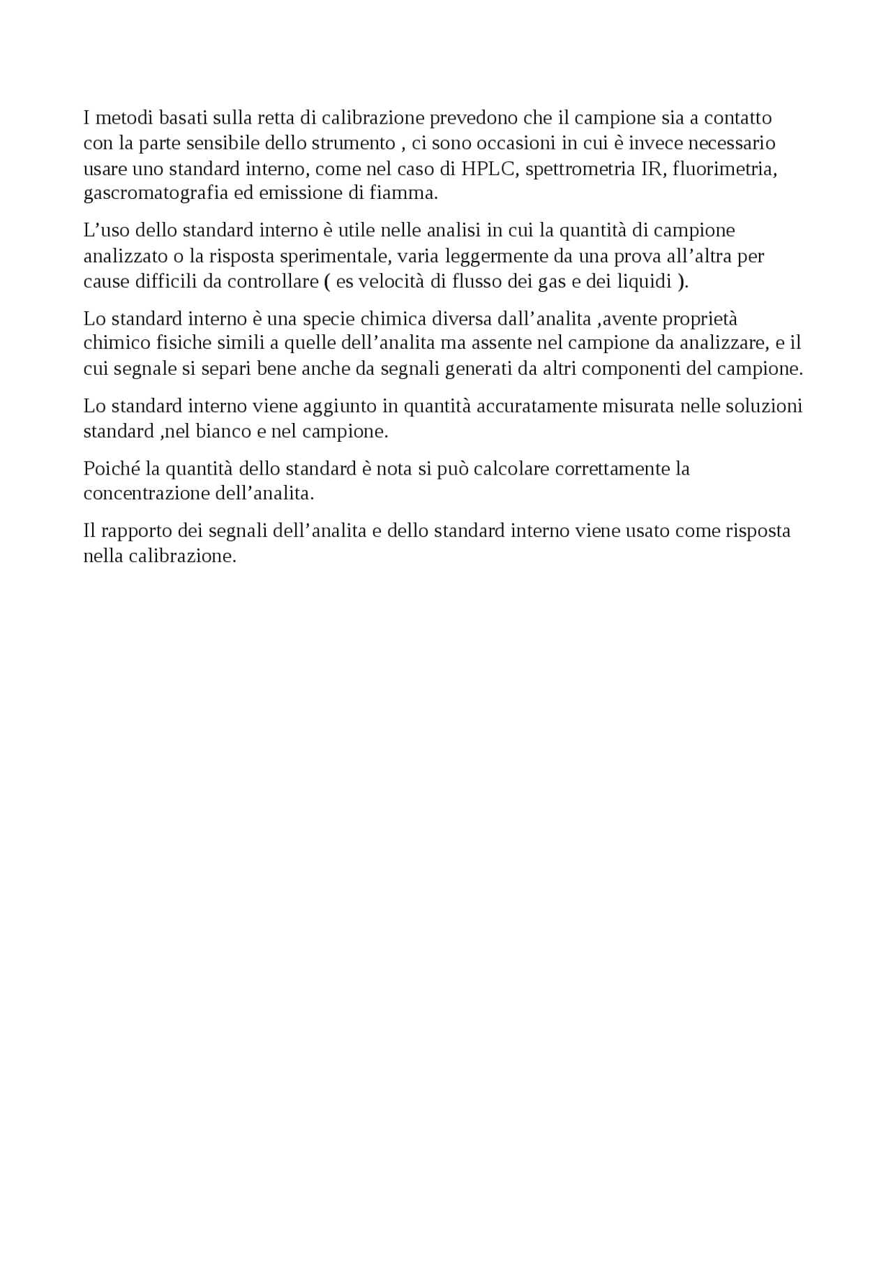 Standard Interno Caratteristiche Docsity