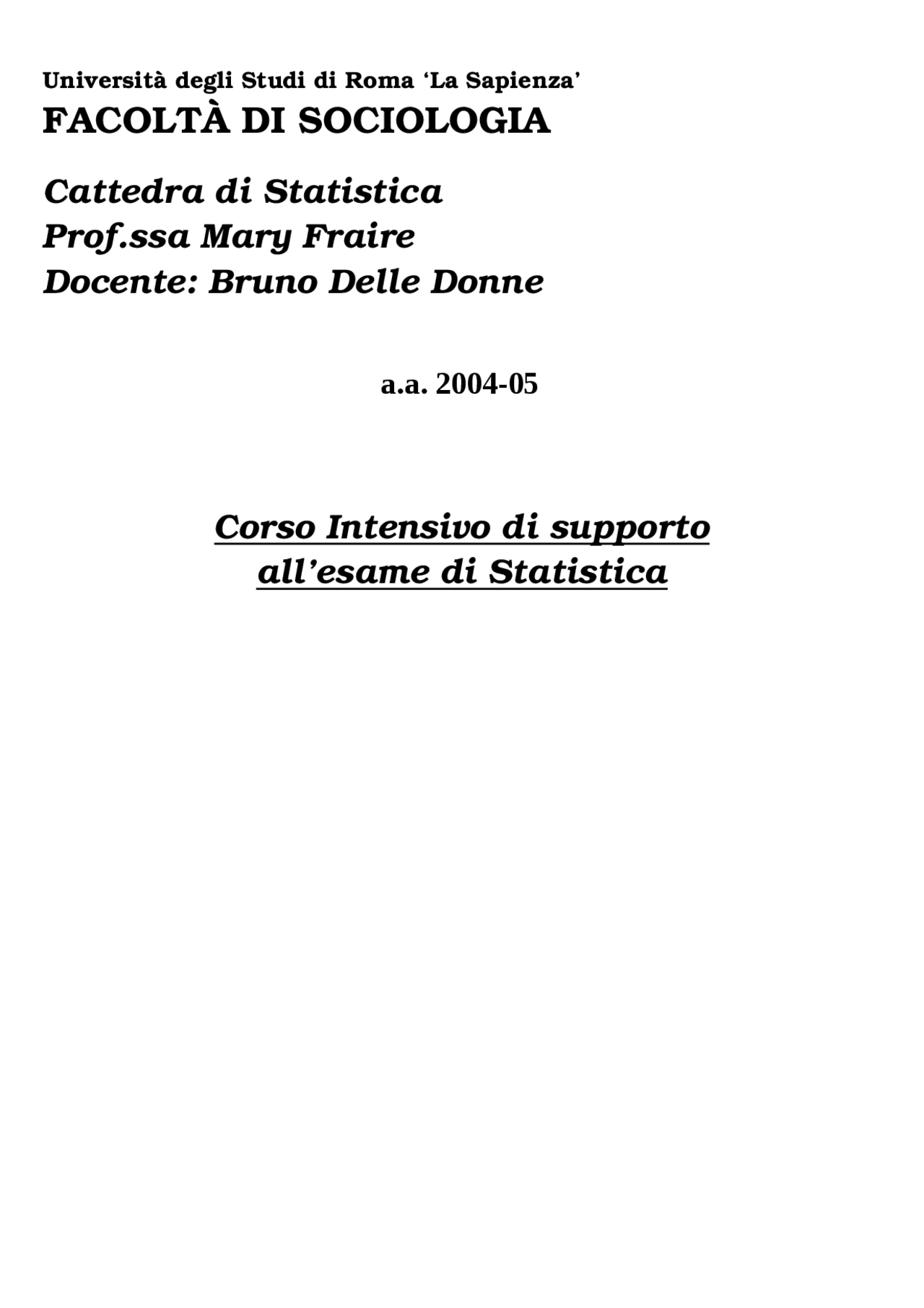Statistica Base Appunti E Dispense Docsity