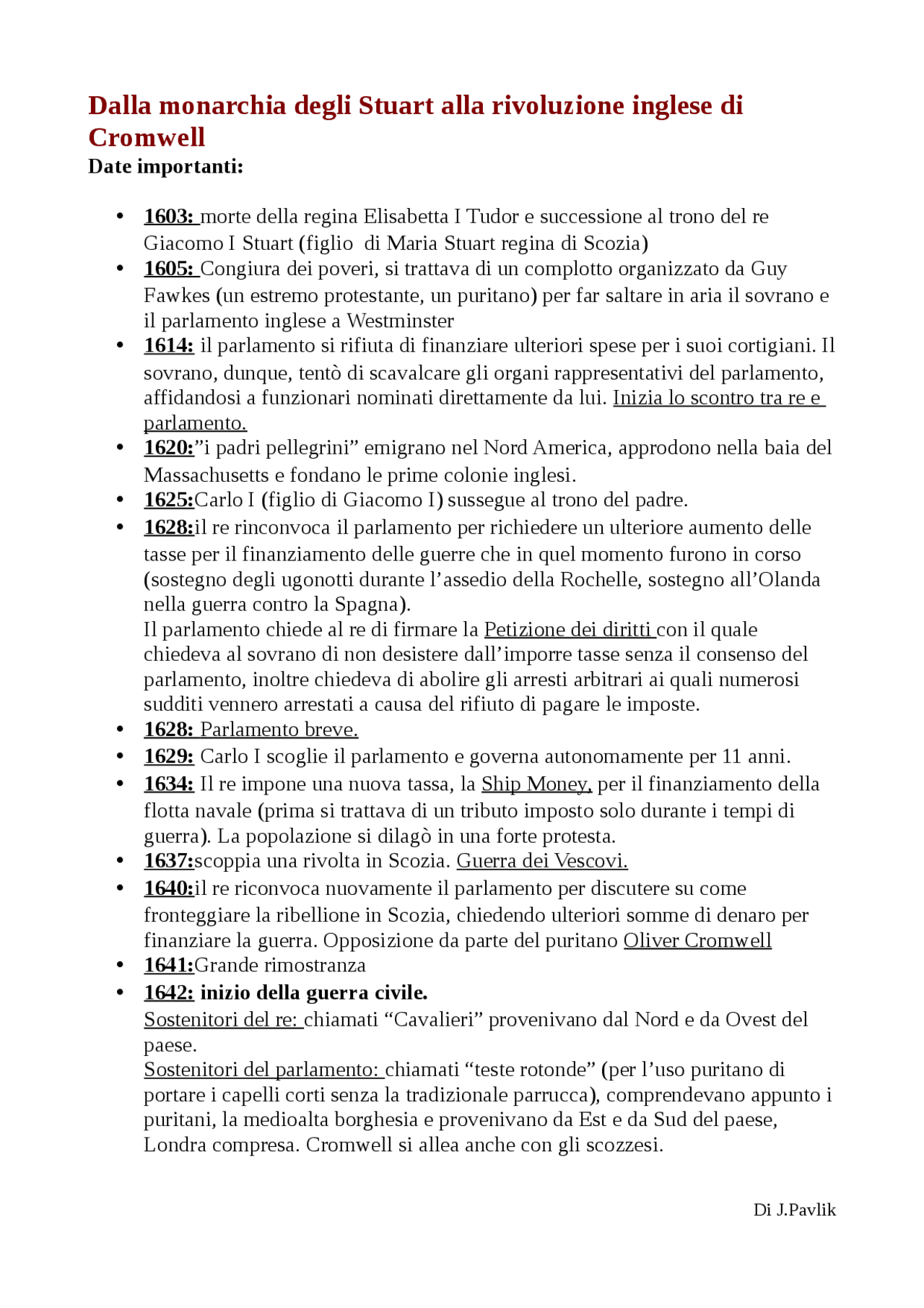 Riassunto Di Storia Appunti Di Storia Docsity