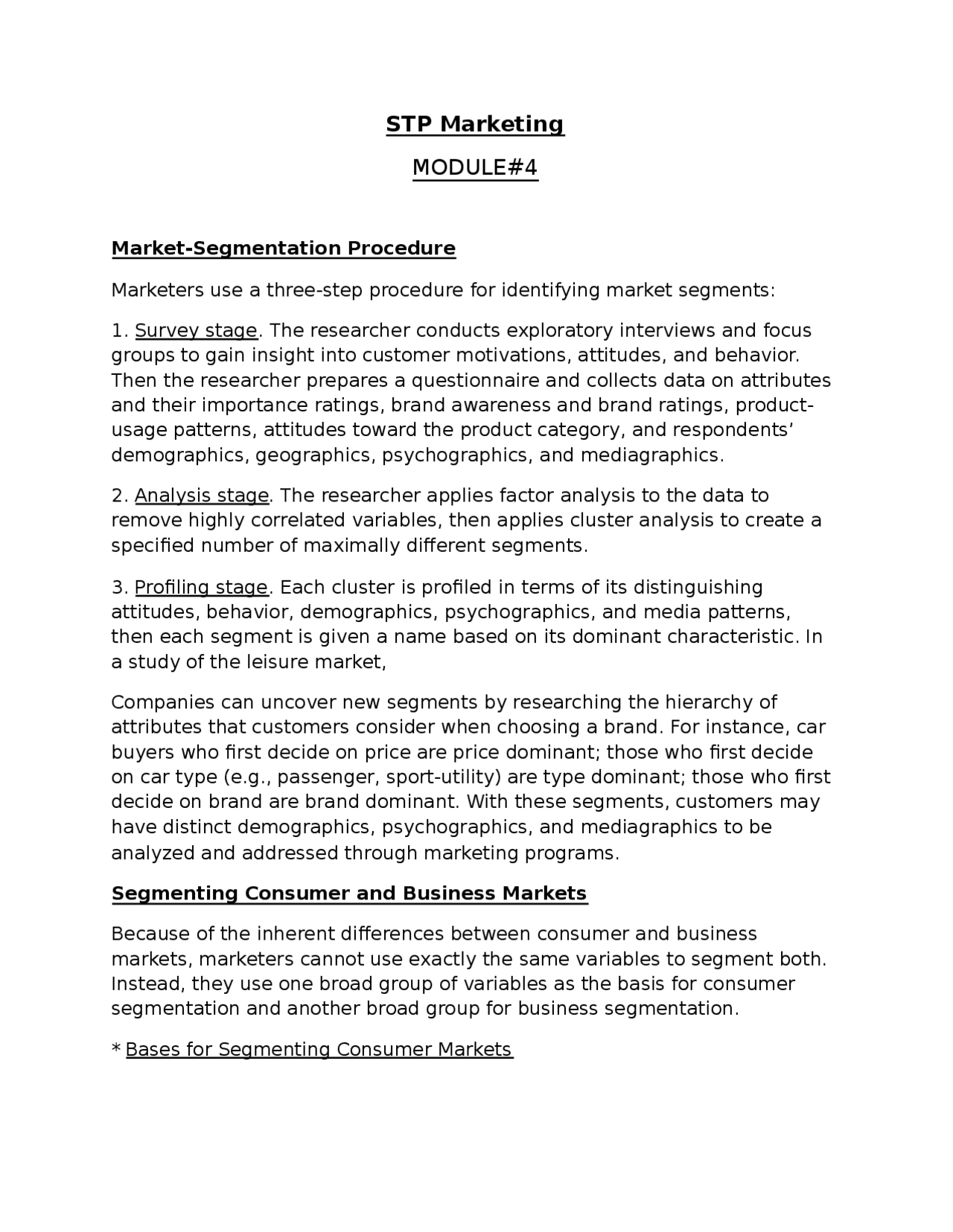 Marketing Management Docsity