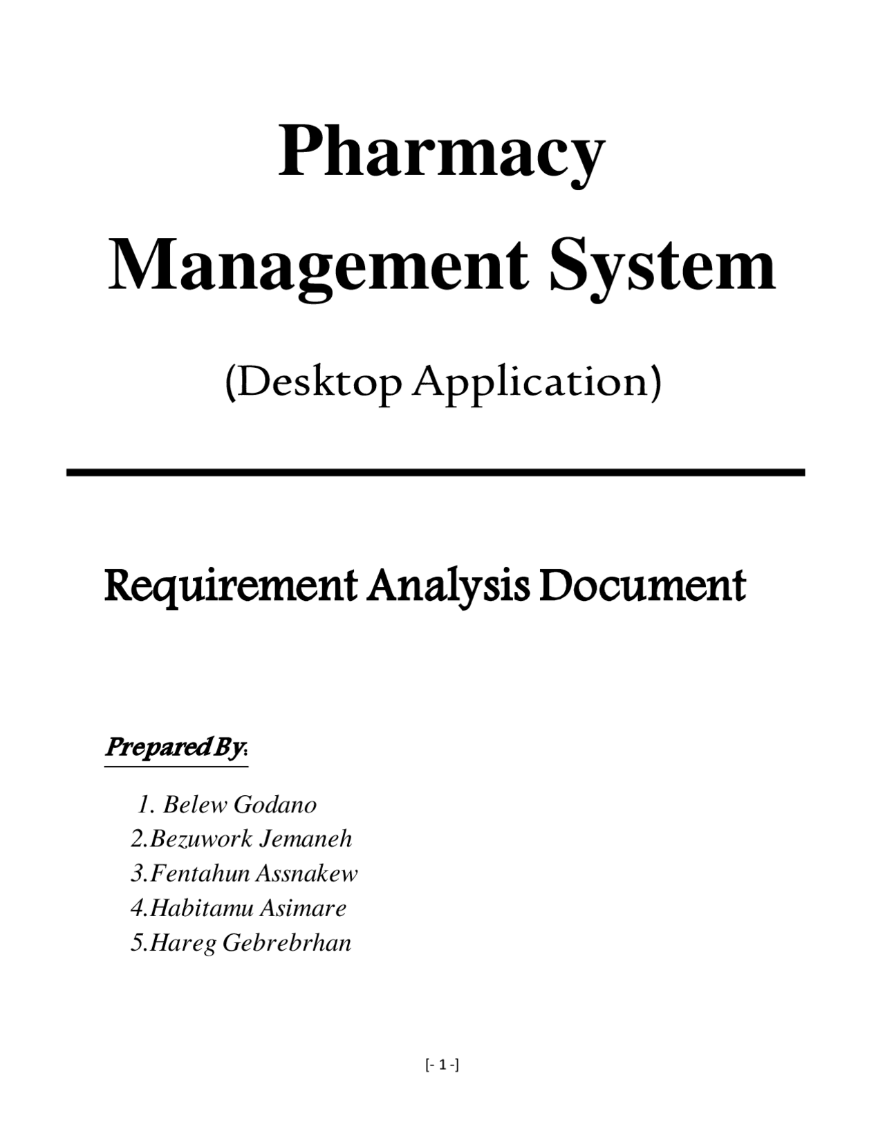 SRS Pharmacy Document - Docsity