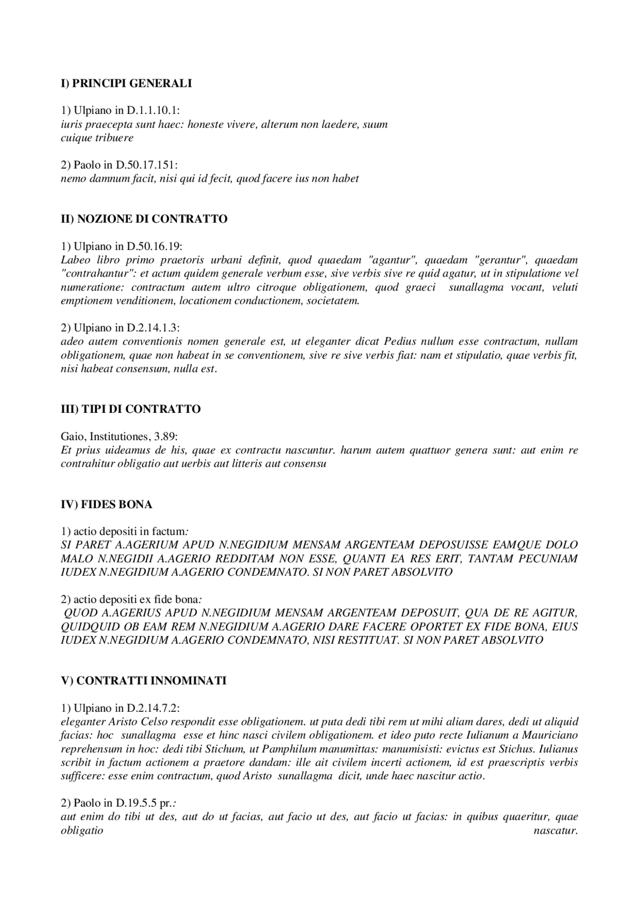 Fonti Di Diritto Romano Docsity