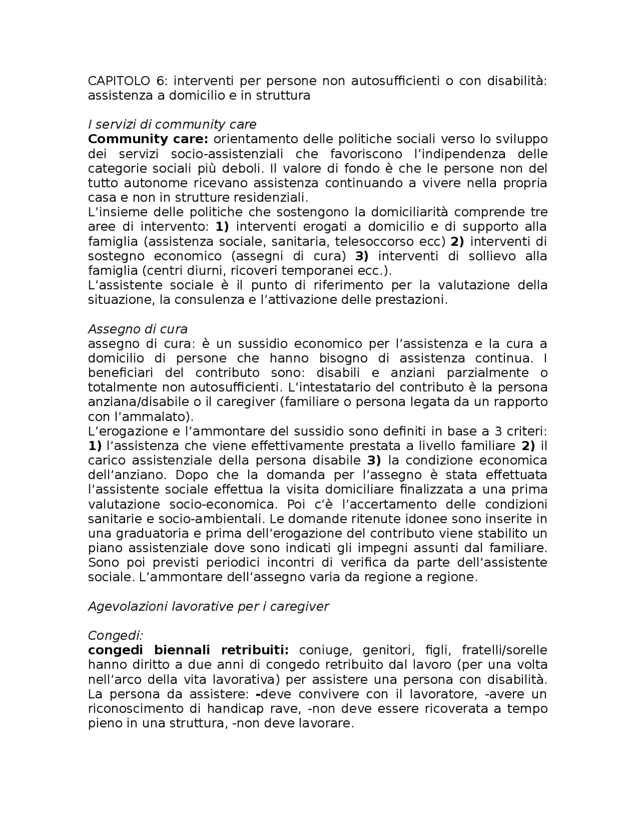Riassunti Capitoli Linee Guida E Procedure Servizio Sociale Docsity