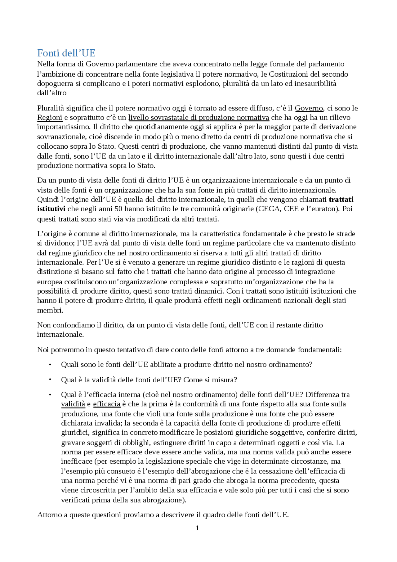 Diritto Costituzionale II (seconda parte) - Docsity