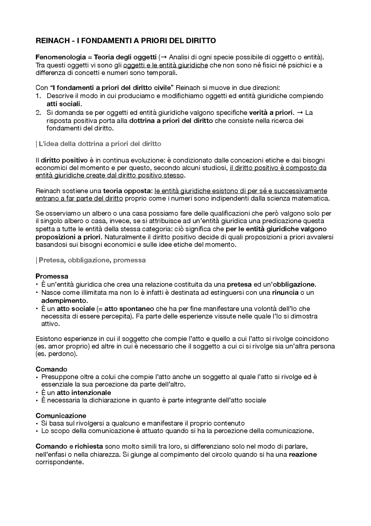 Dispense Di Filosofia Del Diritto Docsity