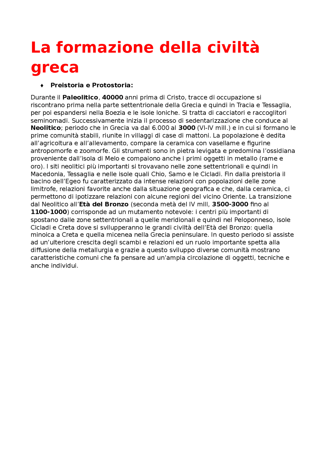 Bearzot Riassunto Manuale Storia Greca Docsity