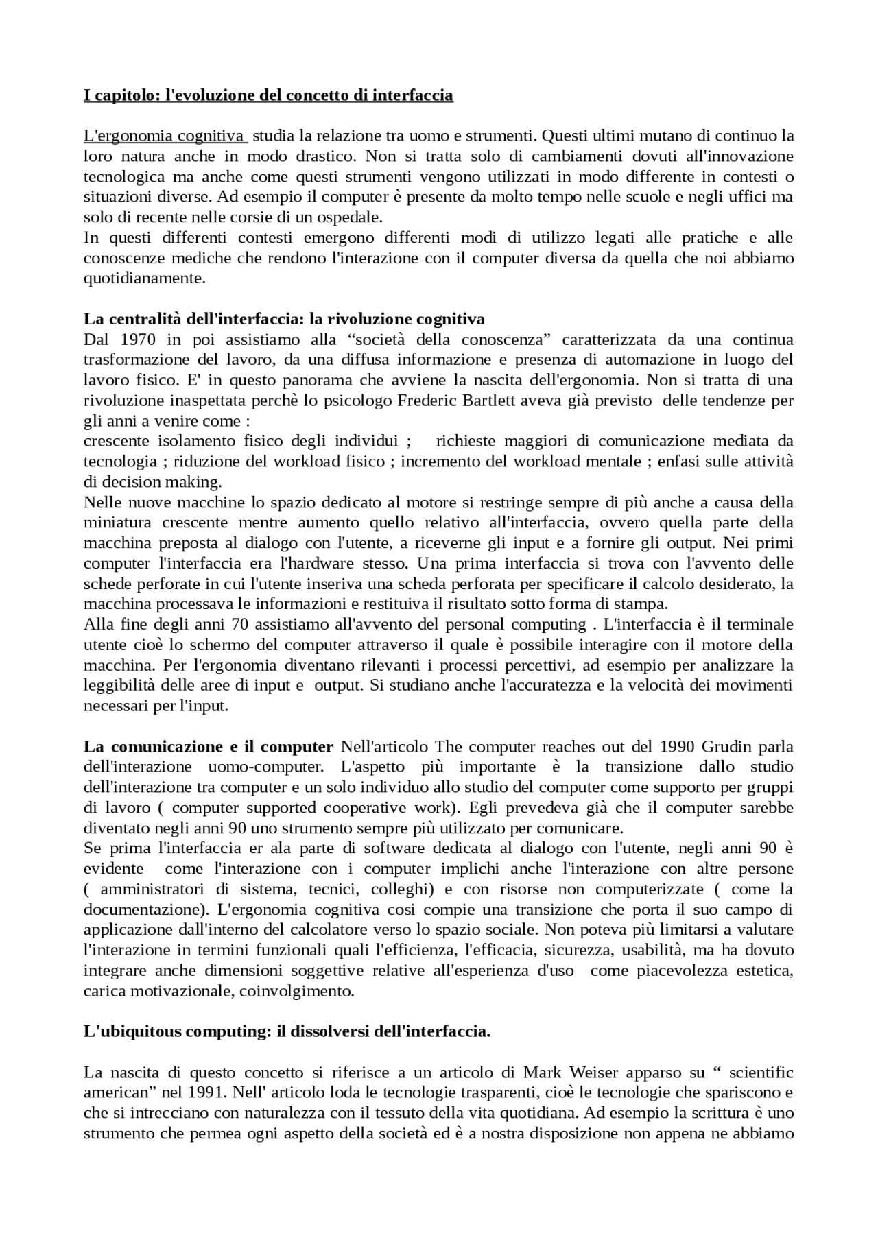 Ergonomia Cognitiva Di Francesco Nocera Docsity