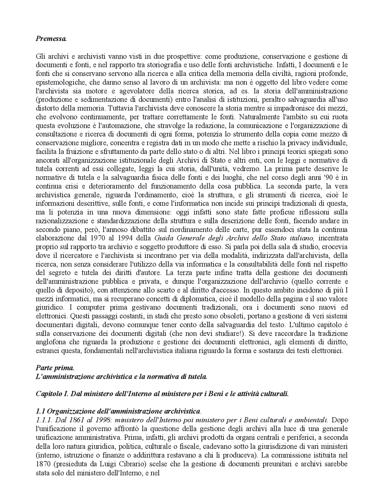 Carucci Guercio Il Manuale Di Archivistica Docsity